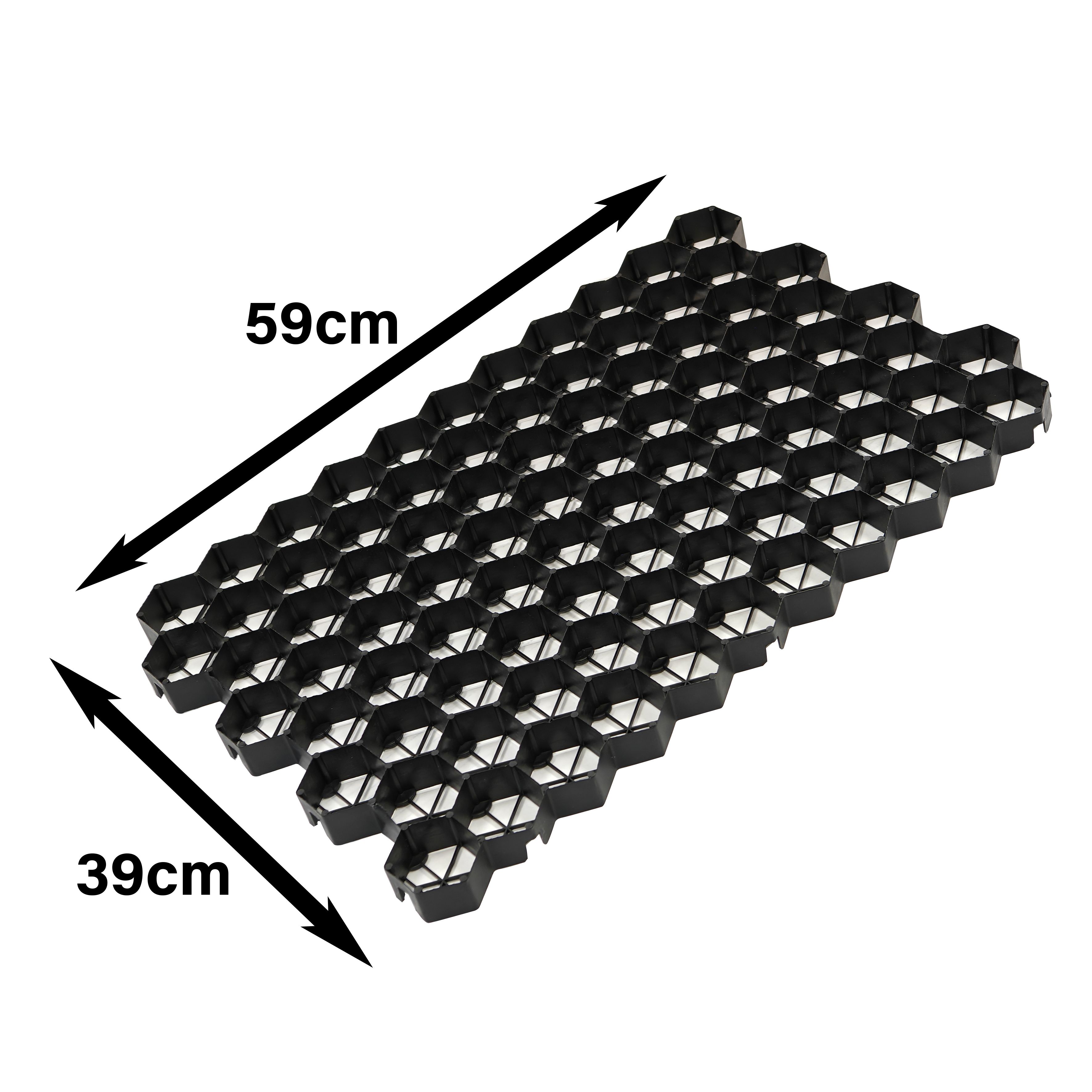 Apollo Gardening Black Pathway Gravel stabilisation tile (L)590mm (W ...