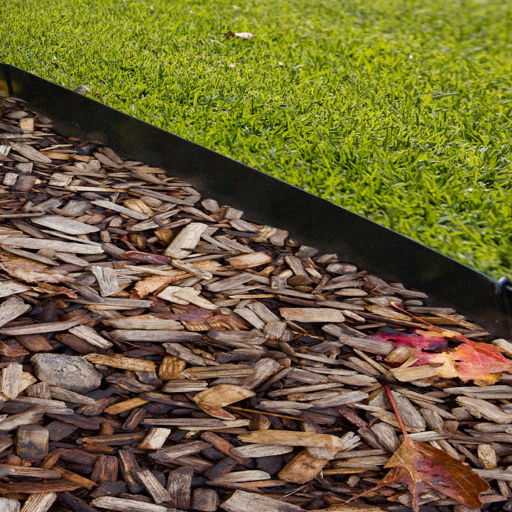 Apollo Gardening Black Steel Smooth Lawn edging (H)10.2cm (L)0.91m