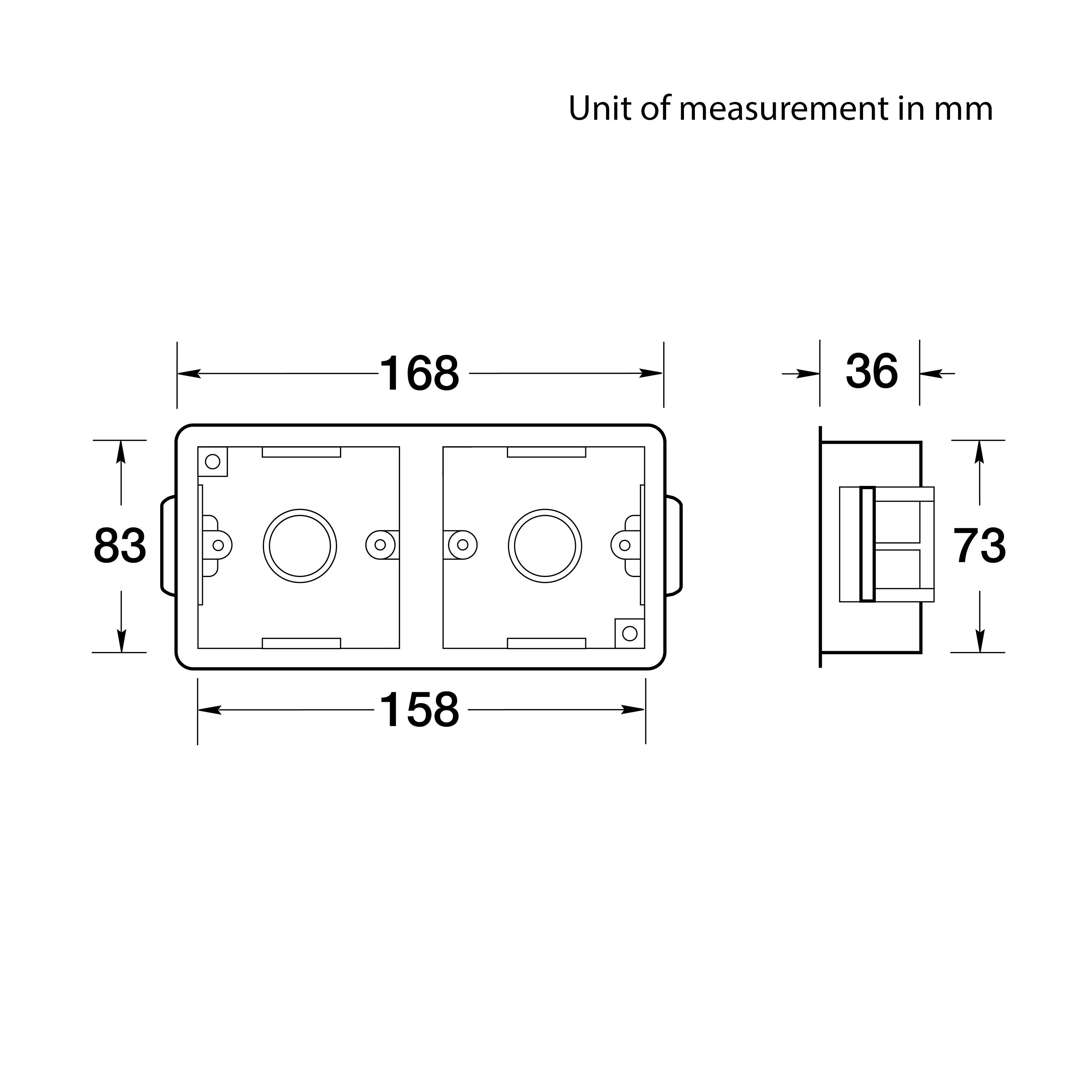 Appleby 36mm Double Dry lining box