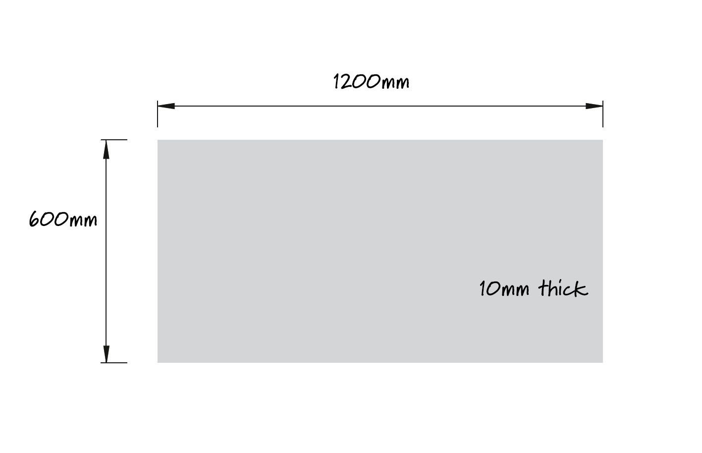 Aquadry Backer board, (L)1200mm (W)600mm (T)10mm Pack of 6