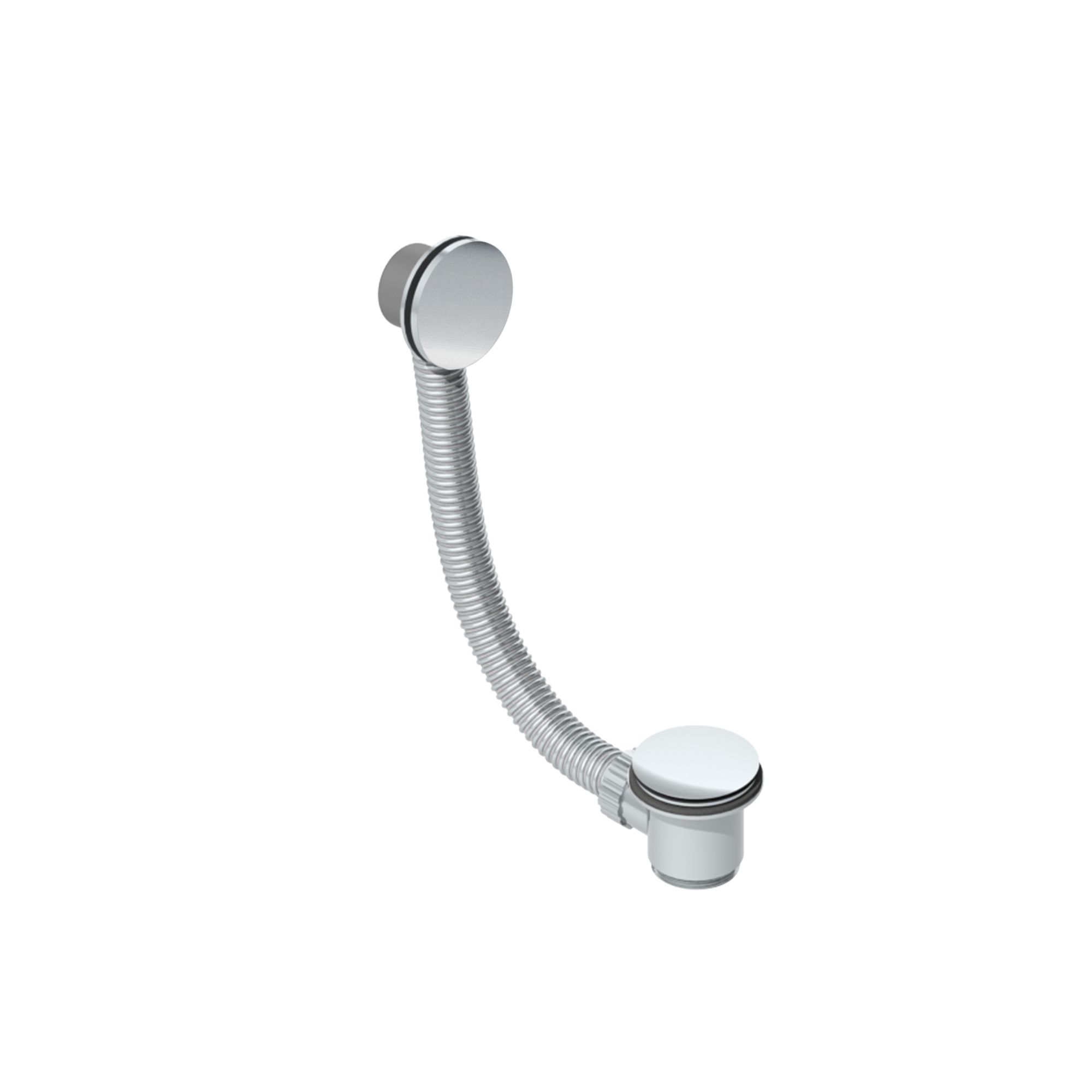 Aquadry Oria Chrome effect Brass & plastic Sprung Slotted Waste & overflow