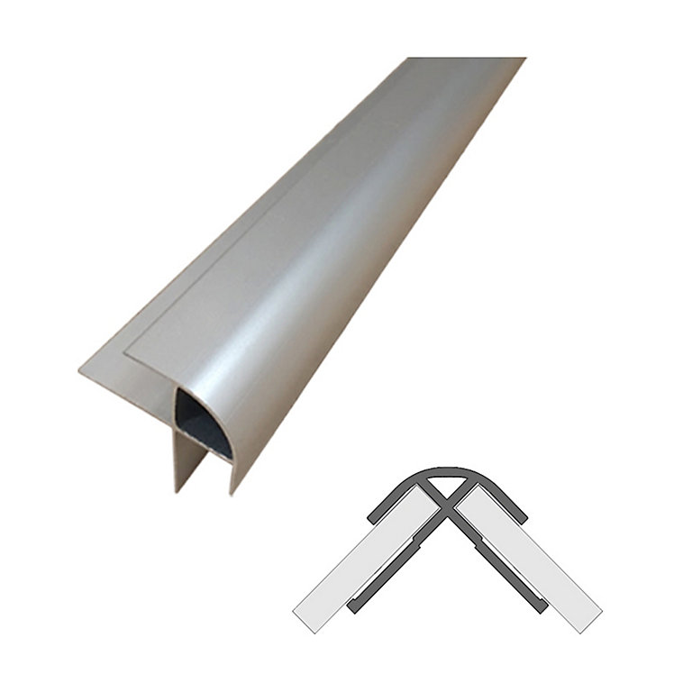 Aquadry Satin 1 sided Shower Wall panel kit (L)2400mm | DIY at B&Q Aquadry Satin 1 sided Shower Wall panel kit (L)2400mm | DIY at B&Q