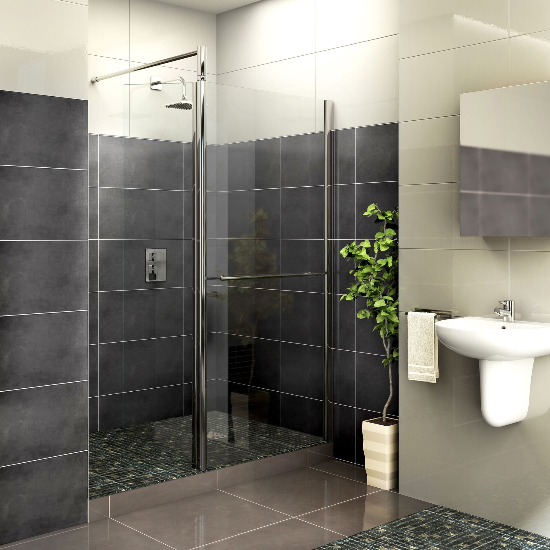 Aquadry Shower enclosure (W)70cm