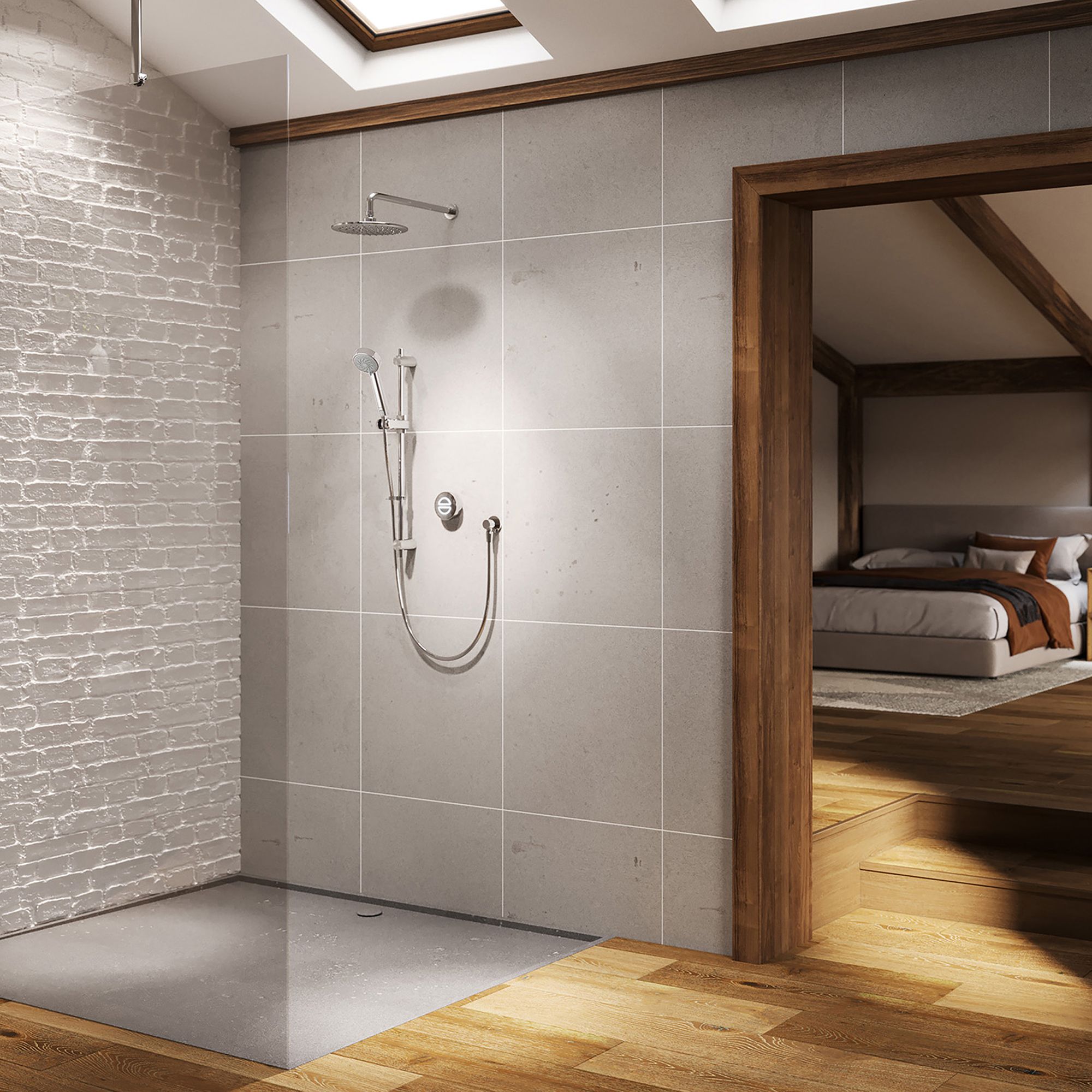 Aqualisa Smart Link Concealed valve HP/Combi Wall fed Smart Digital 4 ...