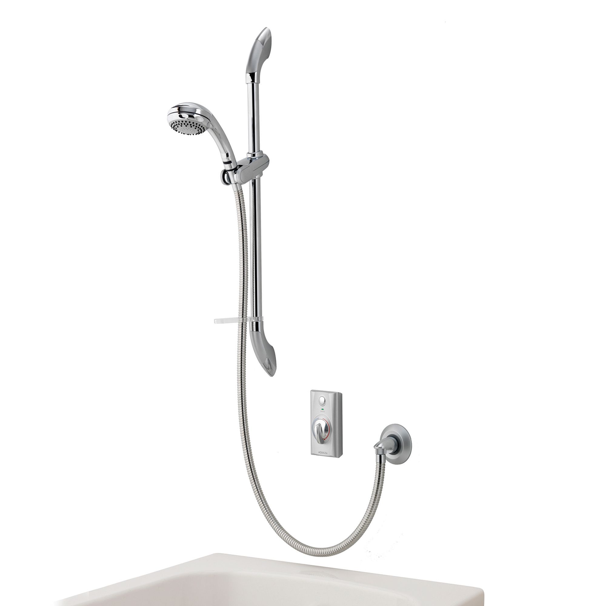 Aqualisa Visage Chrome effect High pressure Digital mixer Concealed ...