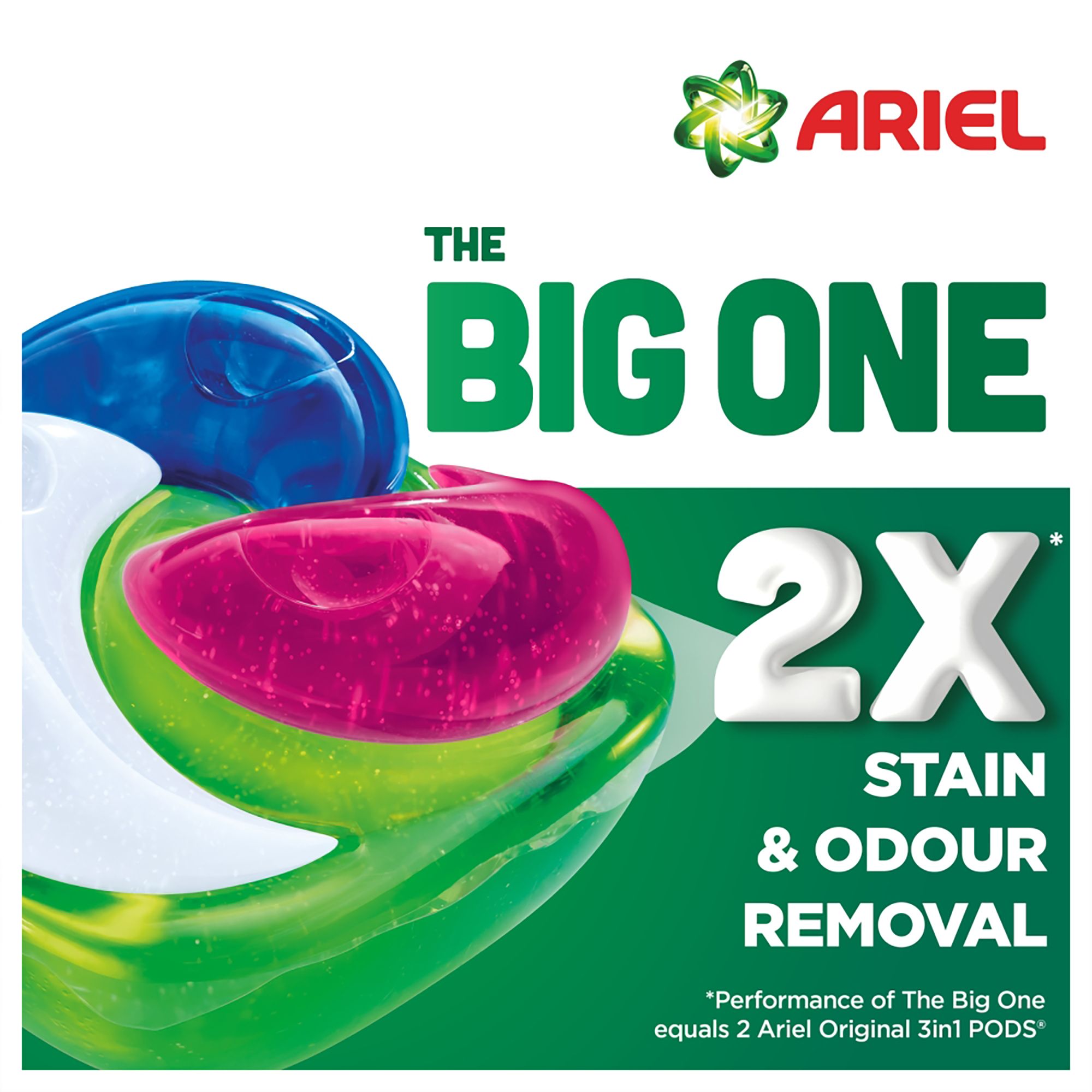 Ariel Big One Colours Original Washing capsules, 1.68kg, 40W