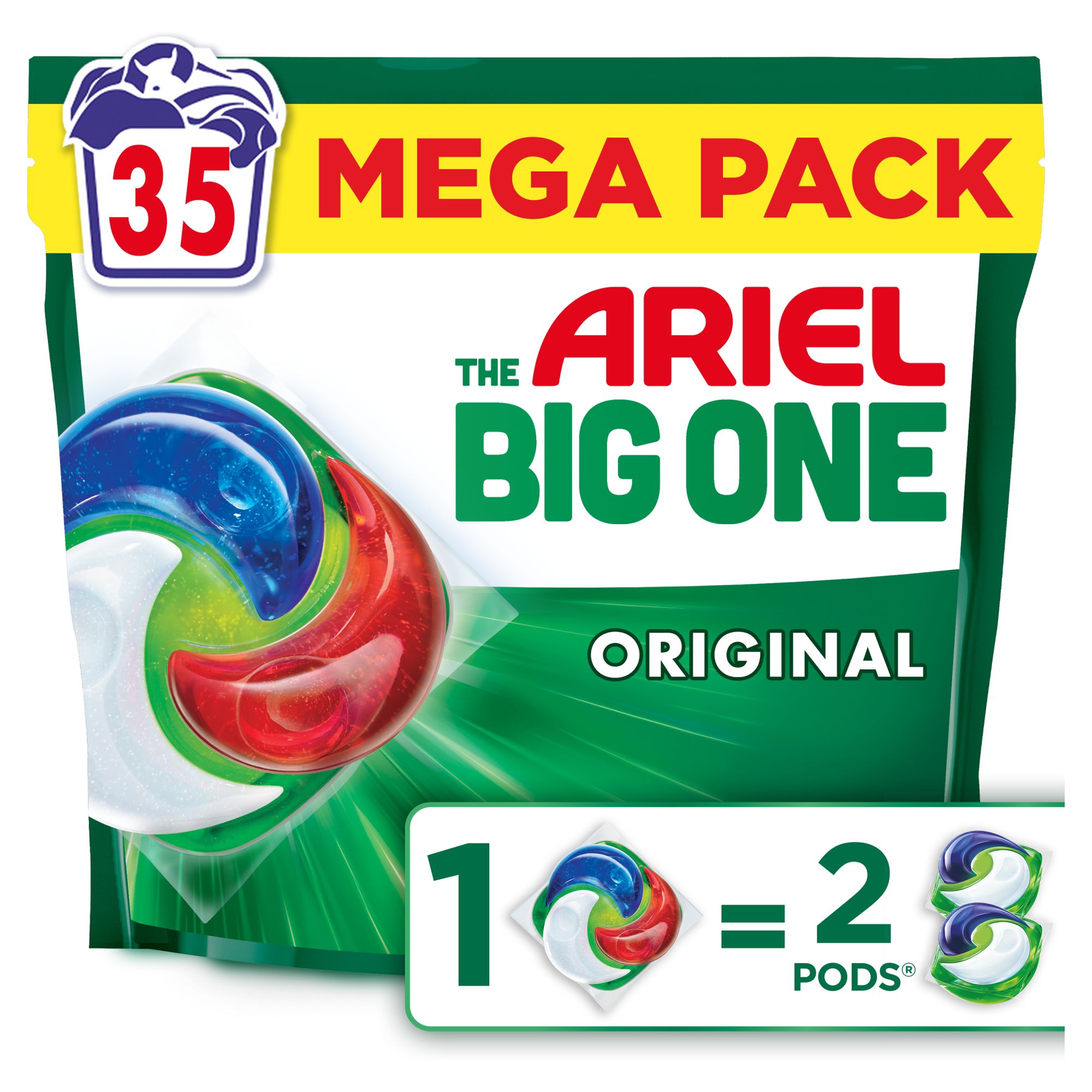 Ariel The Big One Original Washing capsules, 1.35kg, 35W
