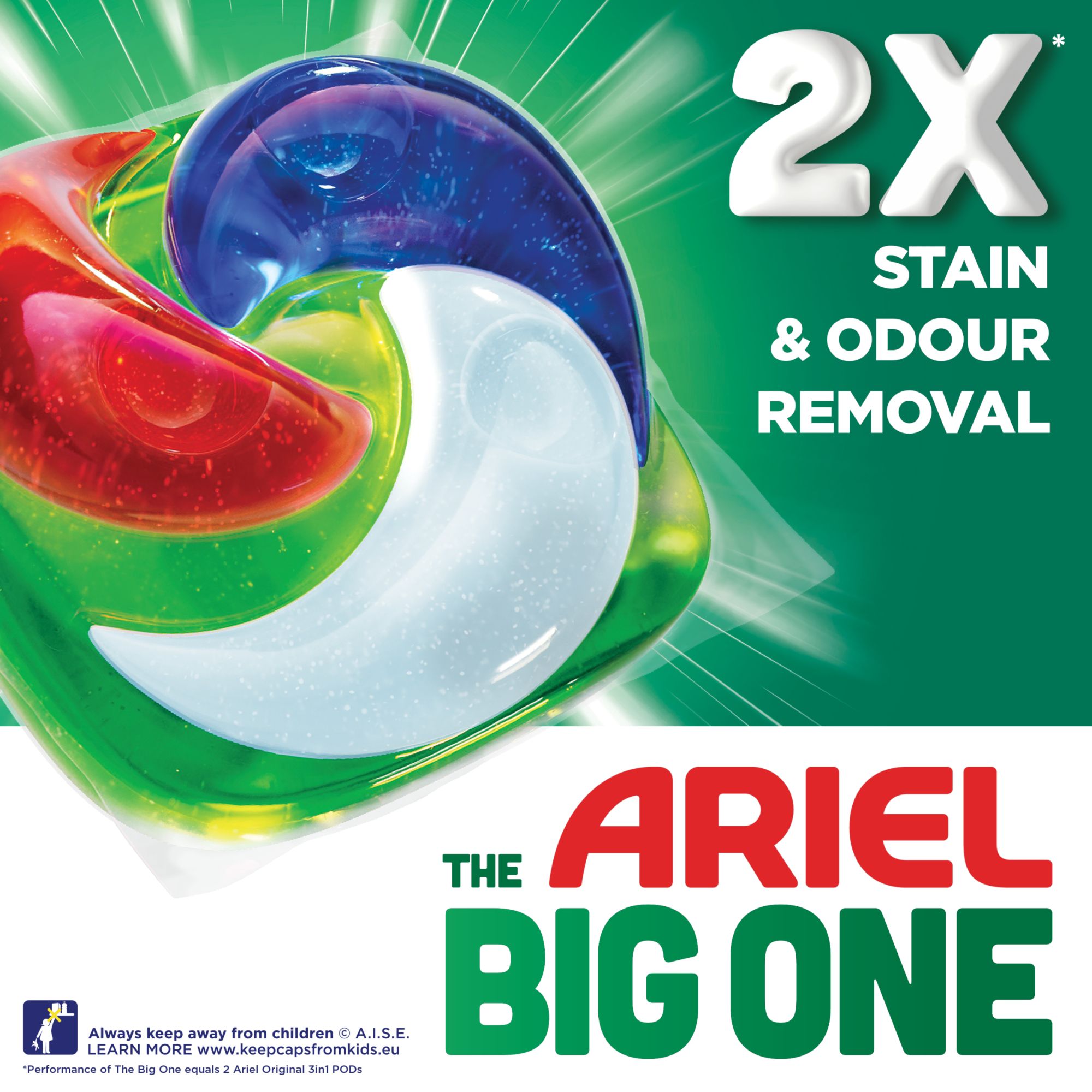 Ariel The Big One Original Washing capsules, 1.35kg, 35W