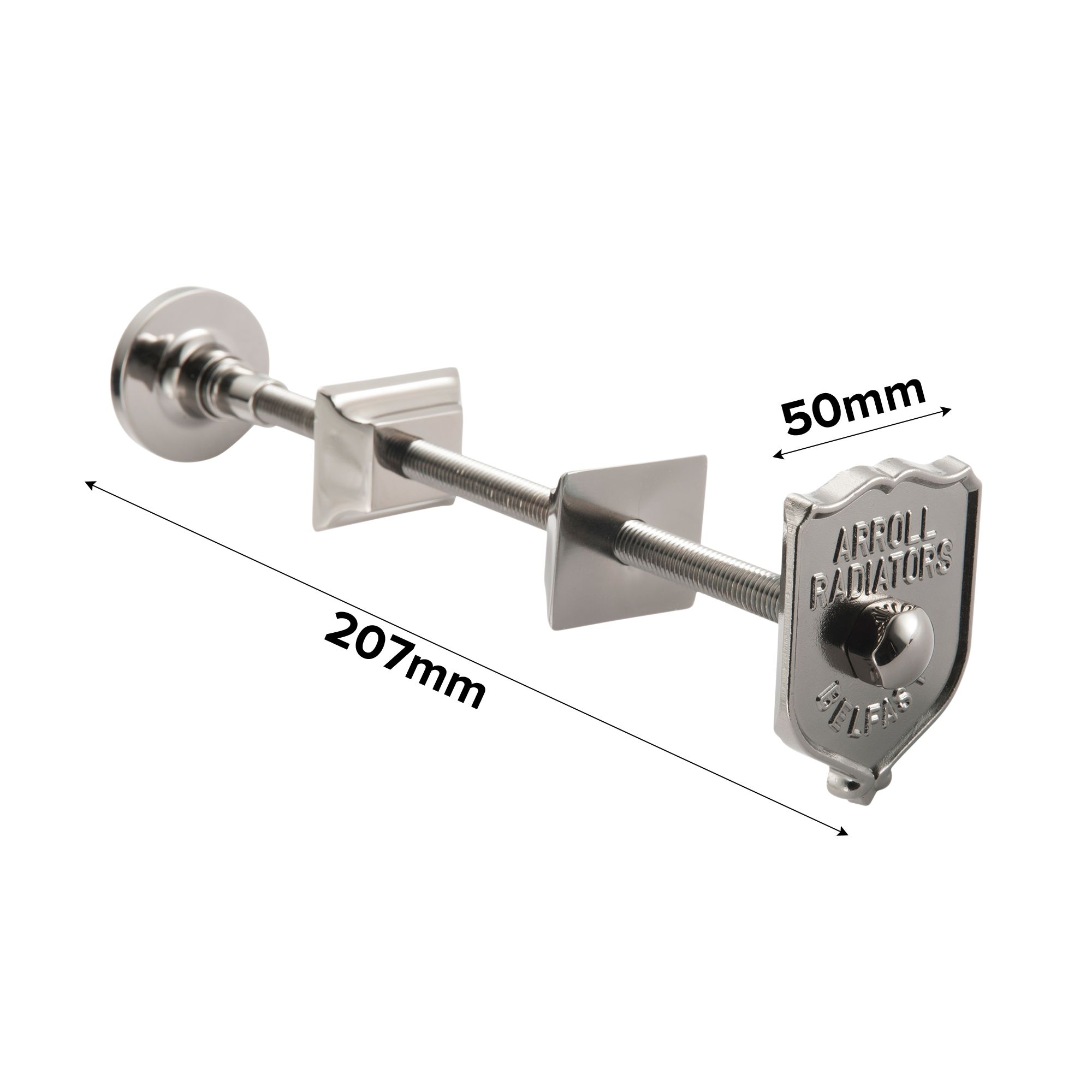 Arroll Black Nickel Radiator wall stay (W)50mm