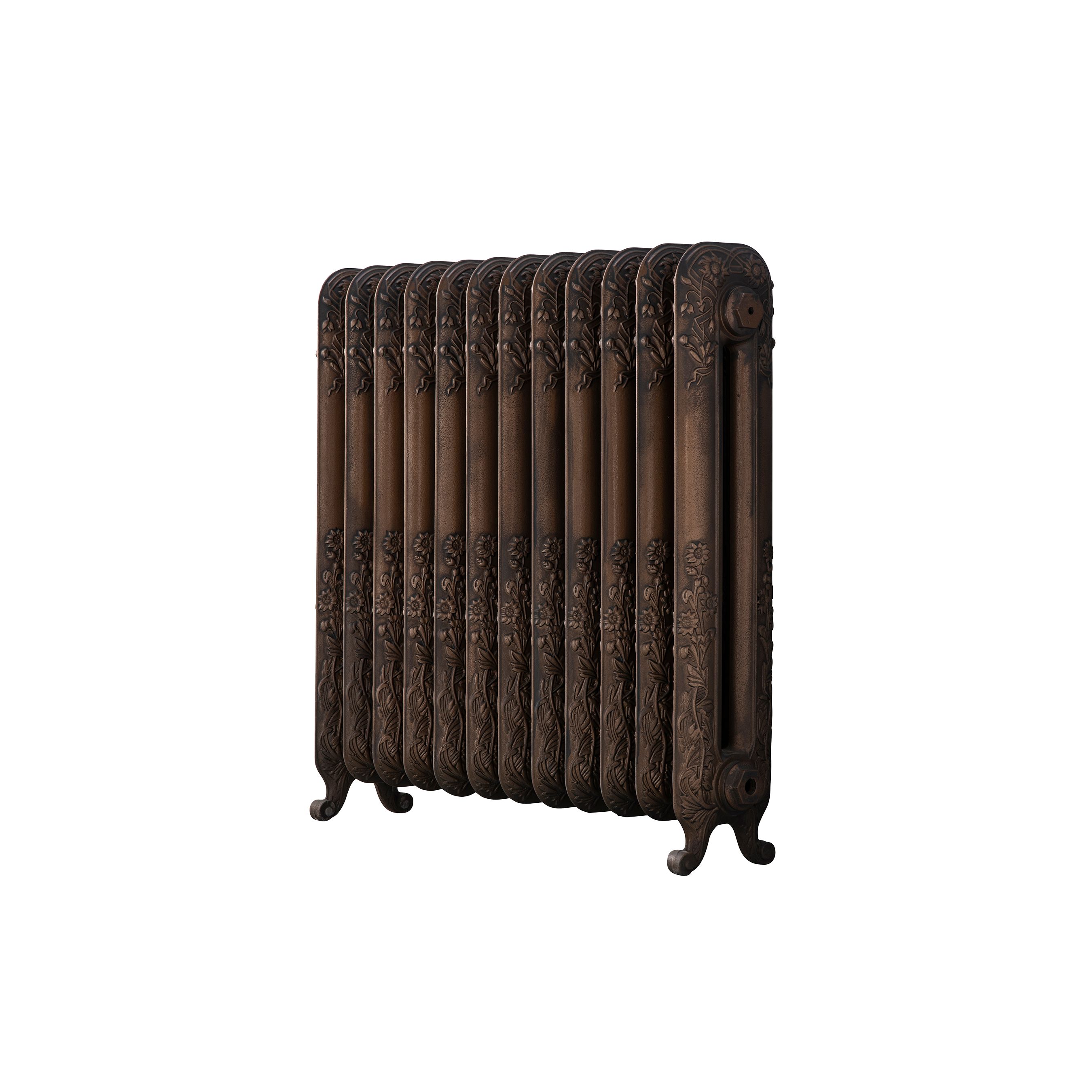 Arroll Daisy Cast iron Bronze 12 Column Radiator, (W)814mm x (H)794mm ...