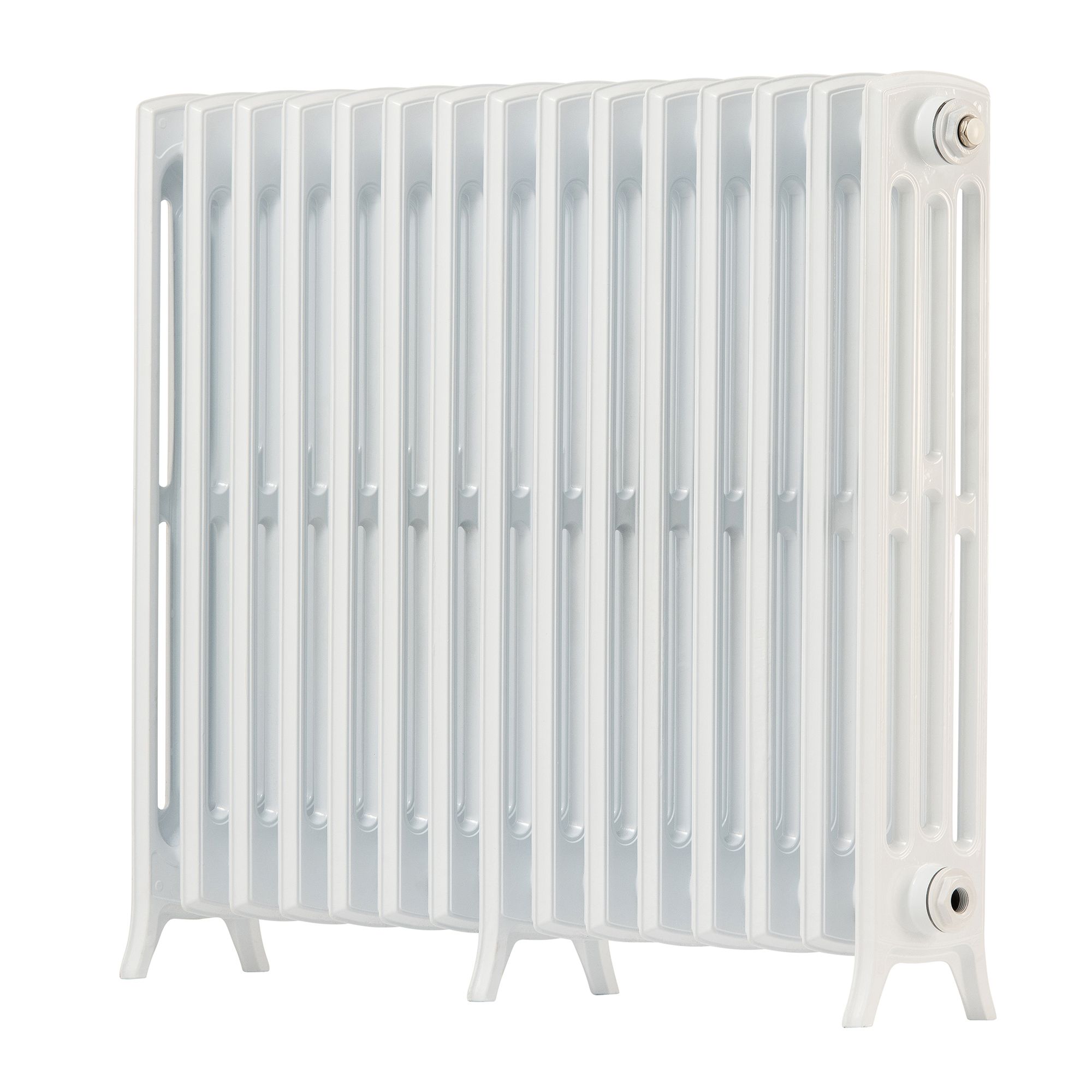 Arroll Edwardian Cast aluminium White 15 Column Radiator, (W)906mm x (H ...