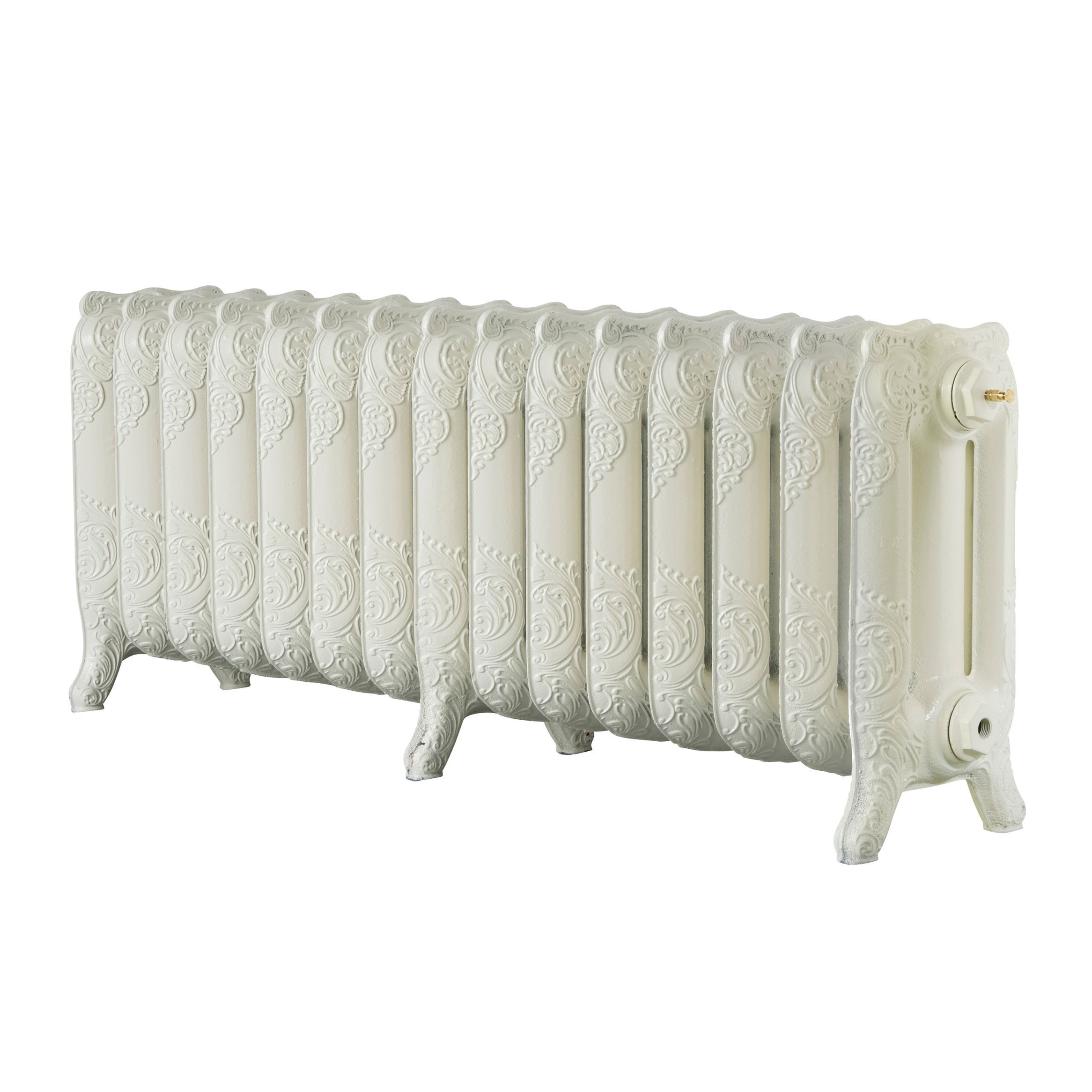 Arroll Montmartre Cream 3 Column Radiator, (W)1234mm x (H)470mm | DIY ...