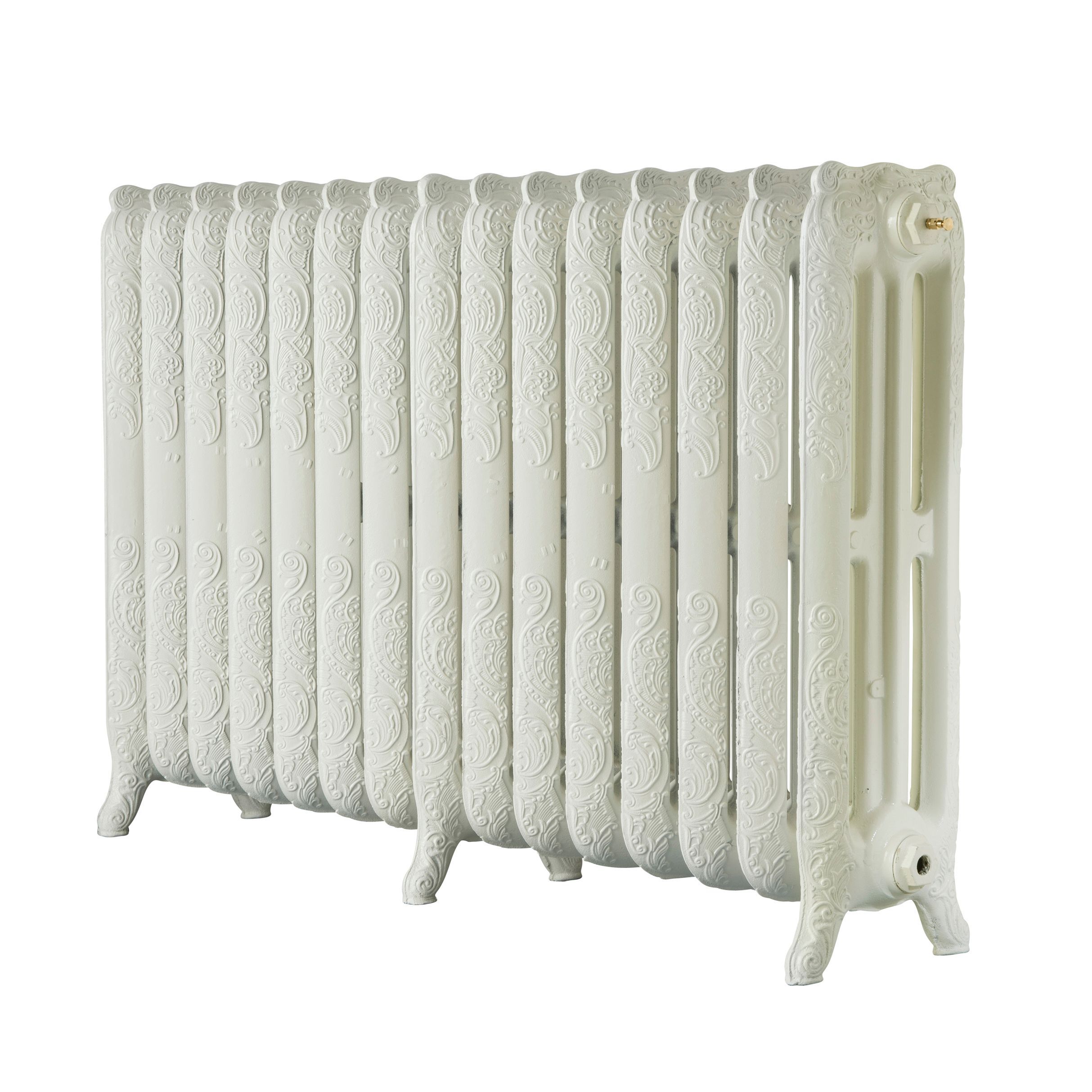 Arroll Montmartre Cream 3 Column Radiator, (W)1234mm x (H)760mm | DIY ...
