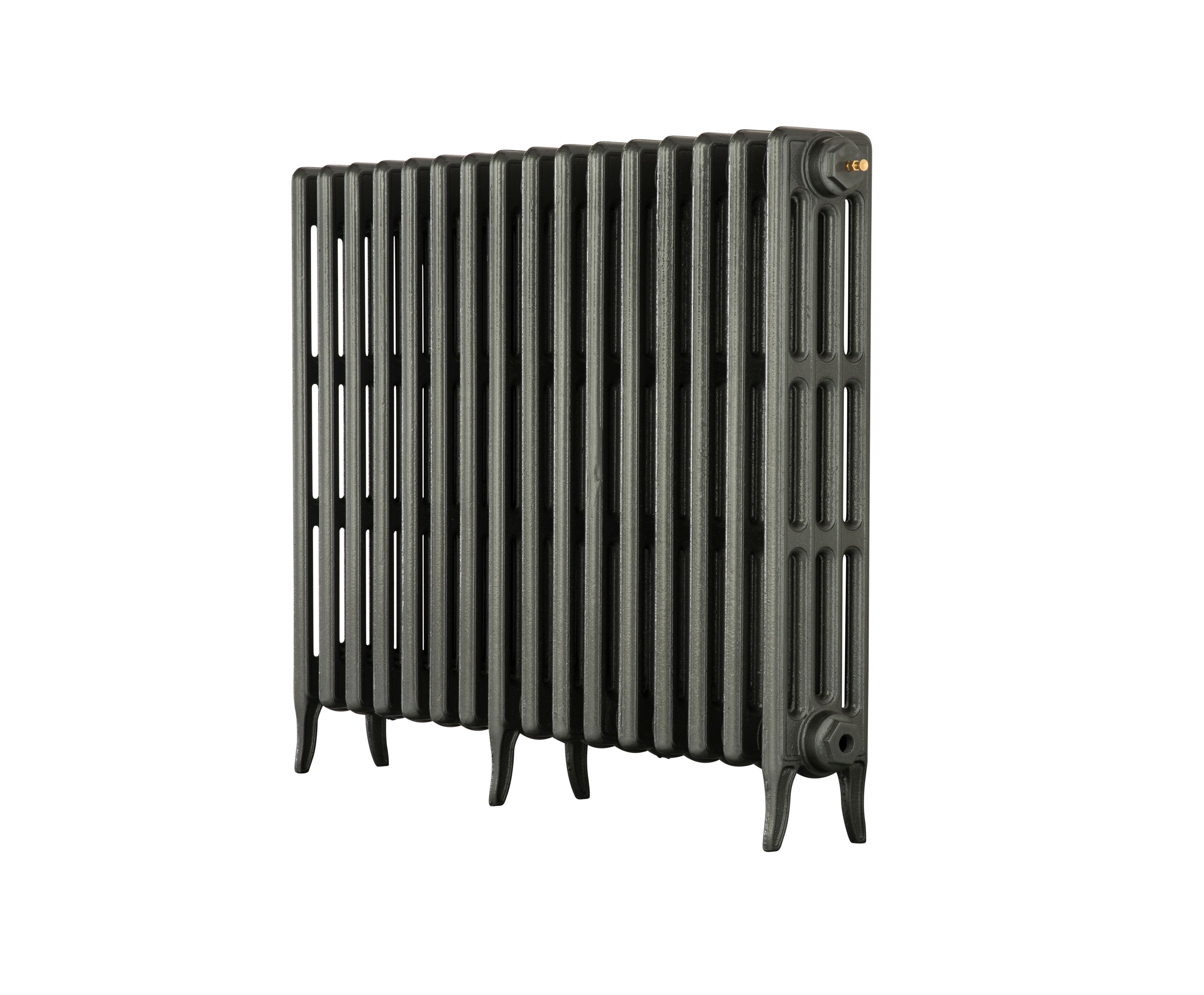 Buy Arroll Neo-Classic Cast grey 4 Column Radiator, (W)874mm x (H)760mm ...