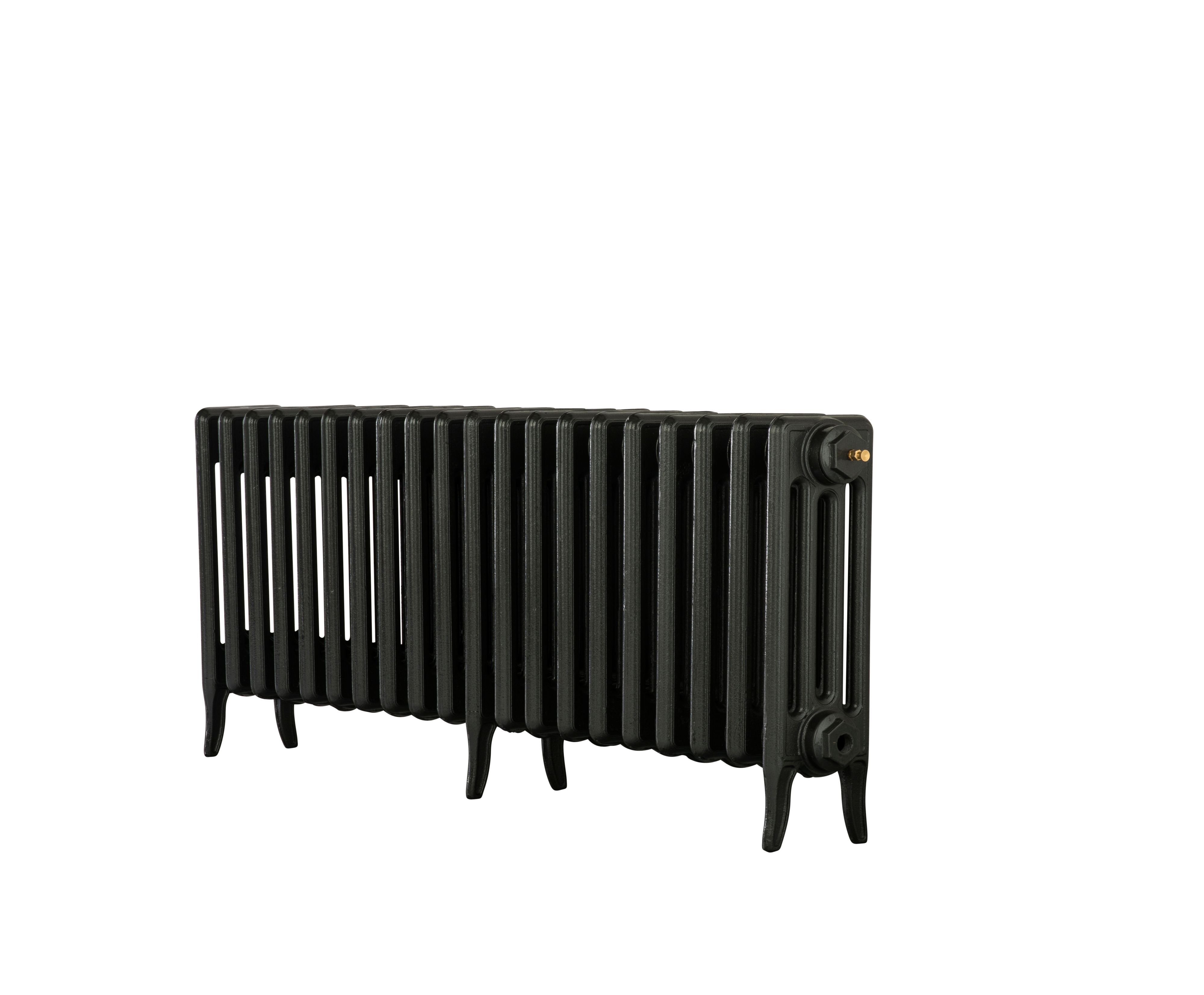 Arroll Neo-Classic Pewter 4 Column Radiator, (W)1234mm x (H)460mm | DIY ...