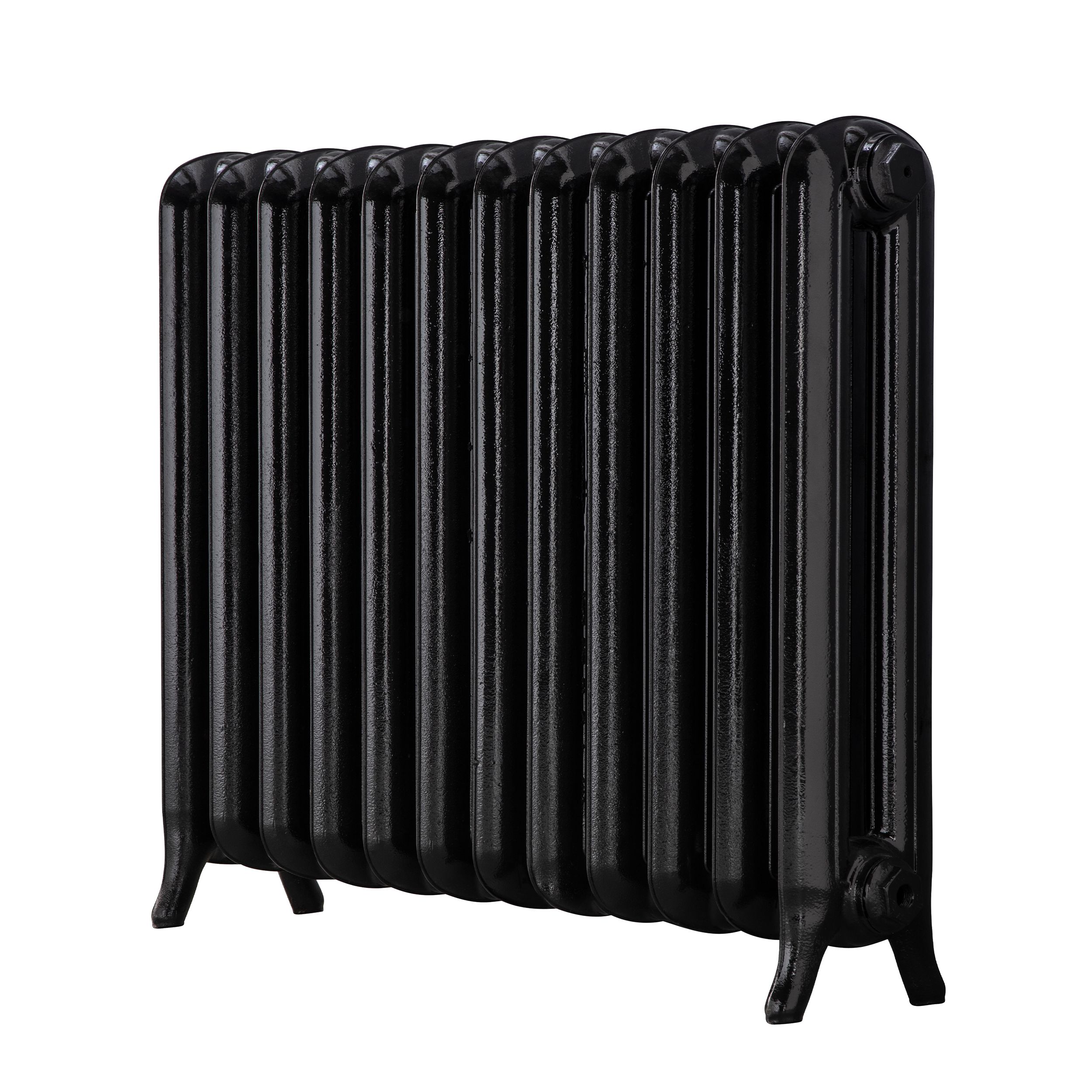 Arroll Princess Cast iron Black 12 Column Radiator, (W)946mm x (H)748mm ...