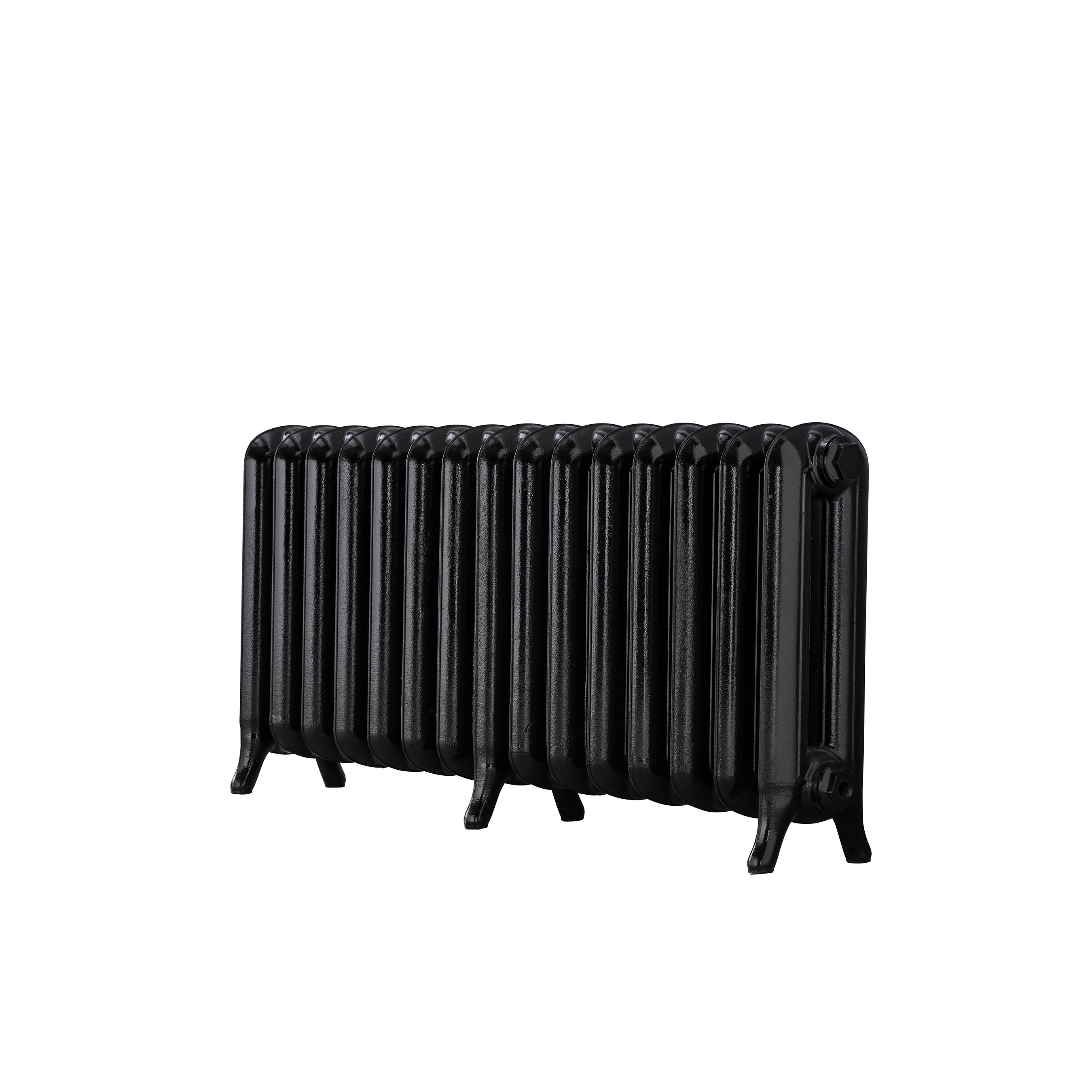 Arroll Princess Cast iron Black 15 Column Radiator, (W)1174mm x (H)549mm