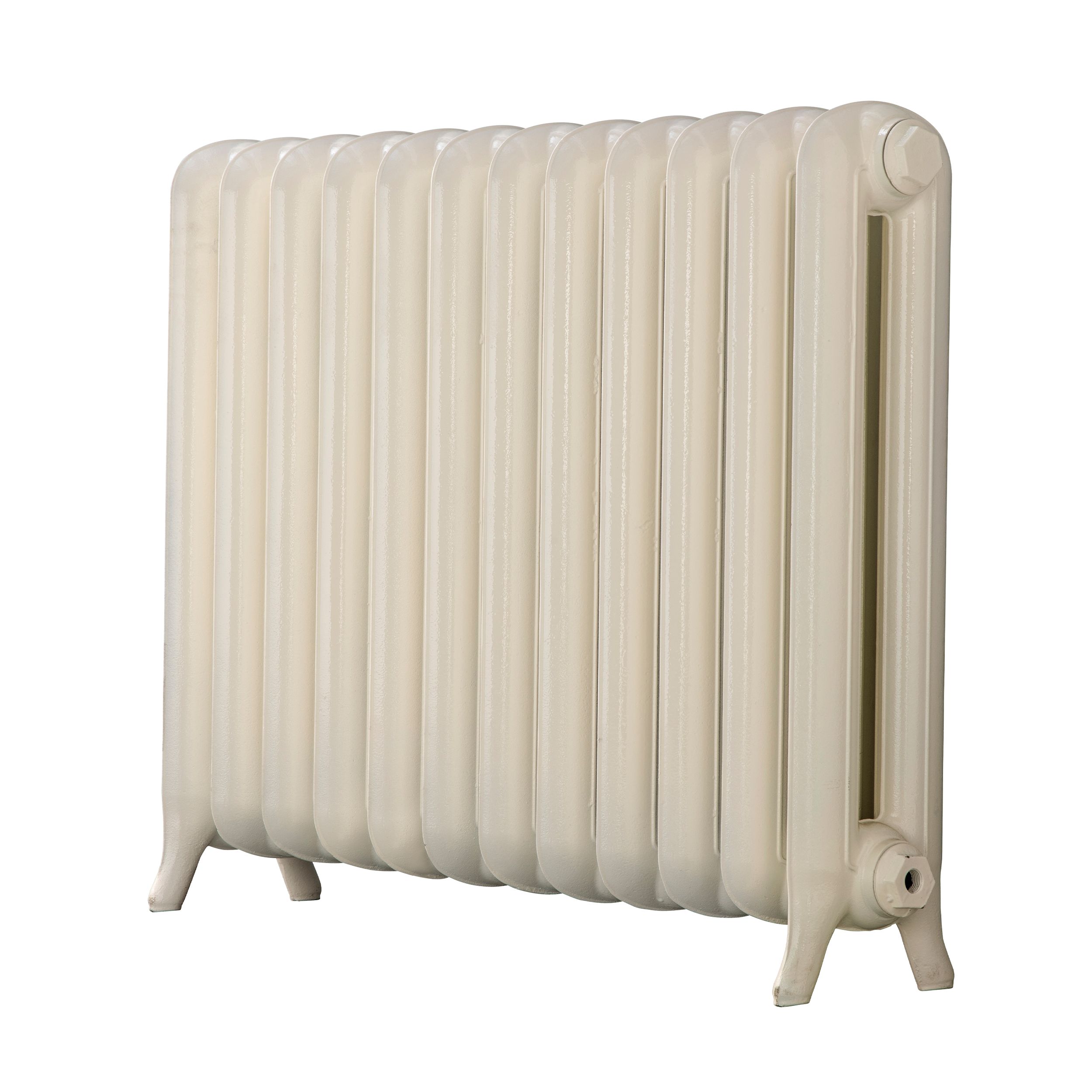 Arroll Princess Cast iron Cream 12 Column Radiator, (W)946mm x (H)748mm ...