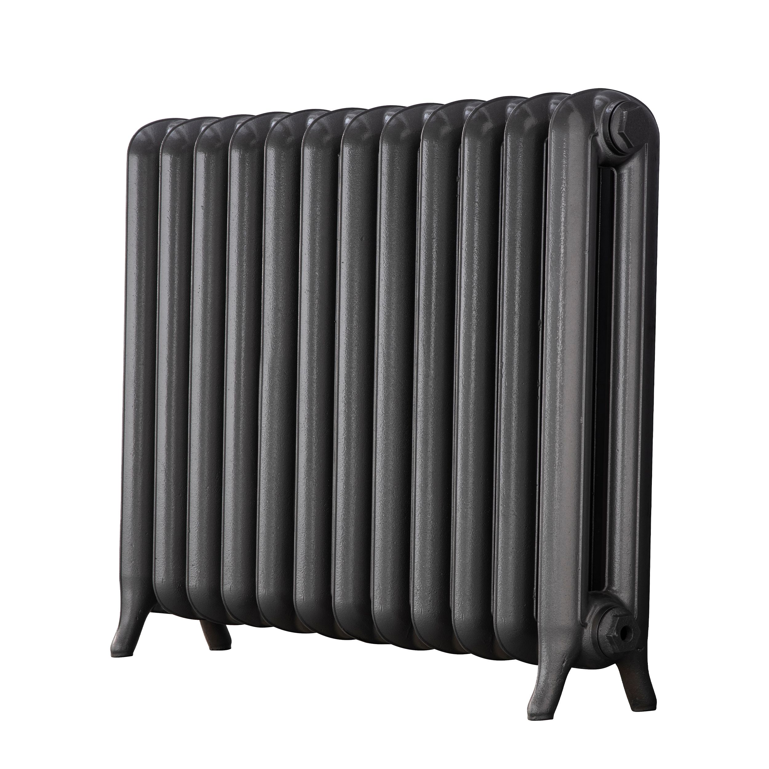 Arroll Princess Cast iron Grey 12 Column Radiator, (W)946mm x (H)748mm