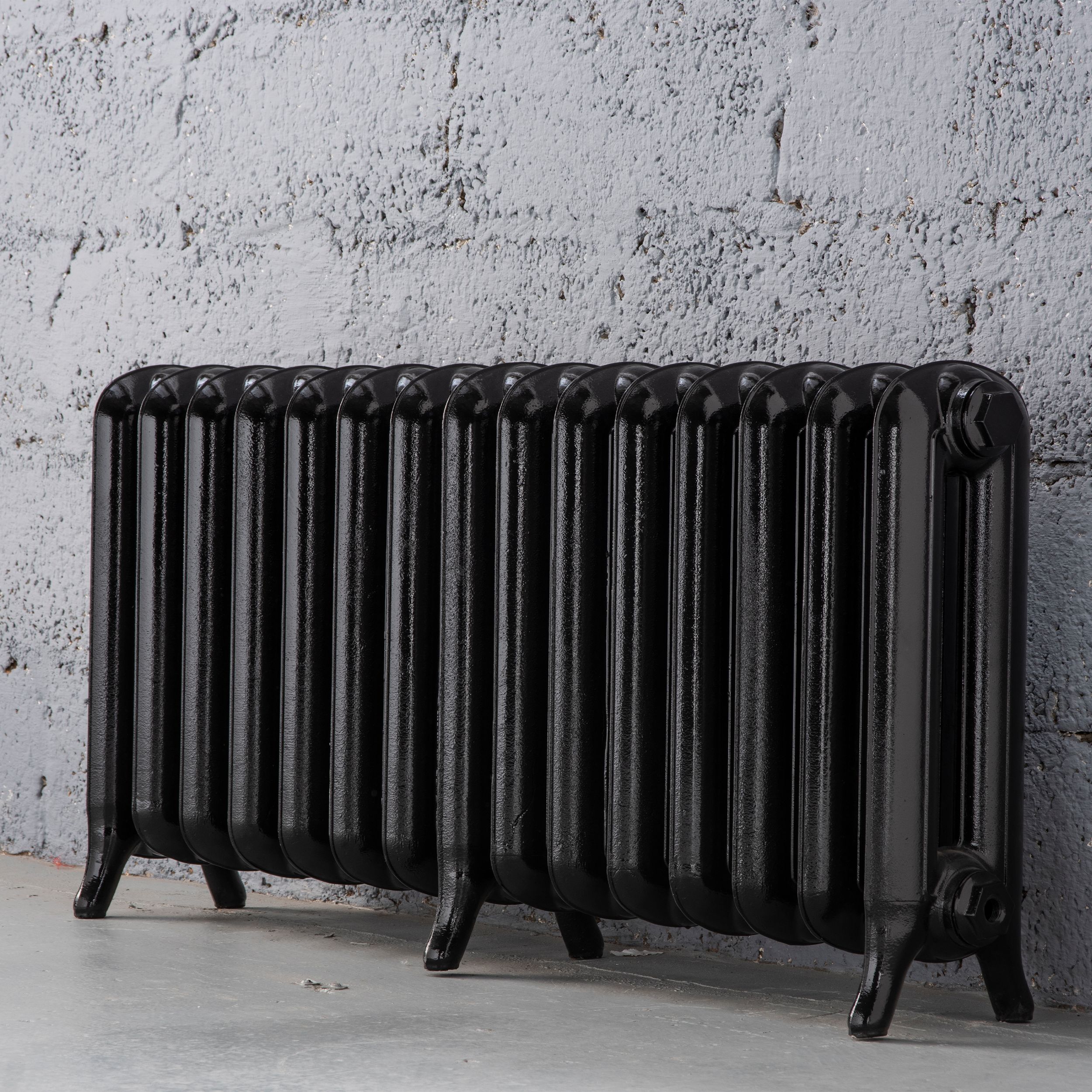 Arroll Princess Cast iron Silver 15 Column Radiator, (W)1174mm x (H)549mm