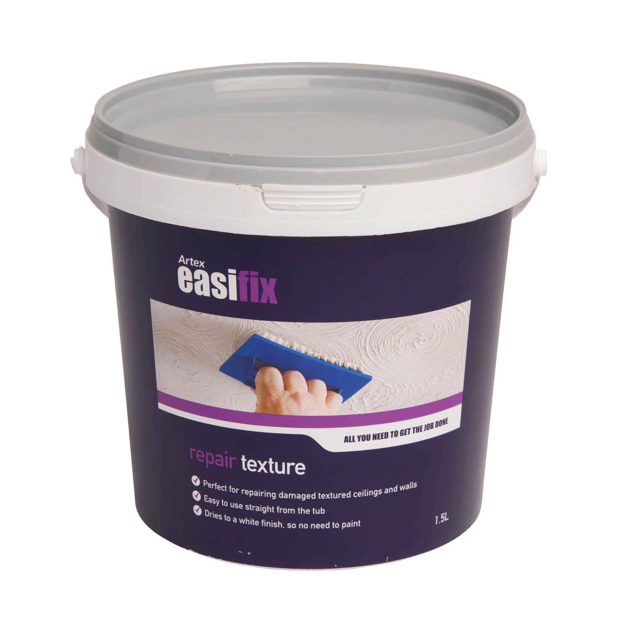 Artex Brilliant white Texture repair, 1.5kg | DIY at B&Q