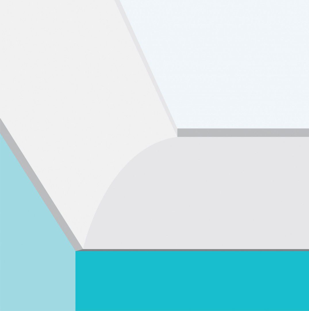 Artex Easifix Classic C-shaped Paper faced plaster Internal Coving ...