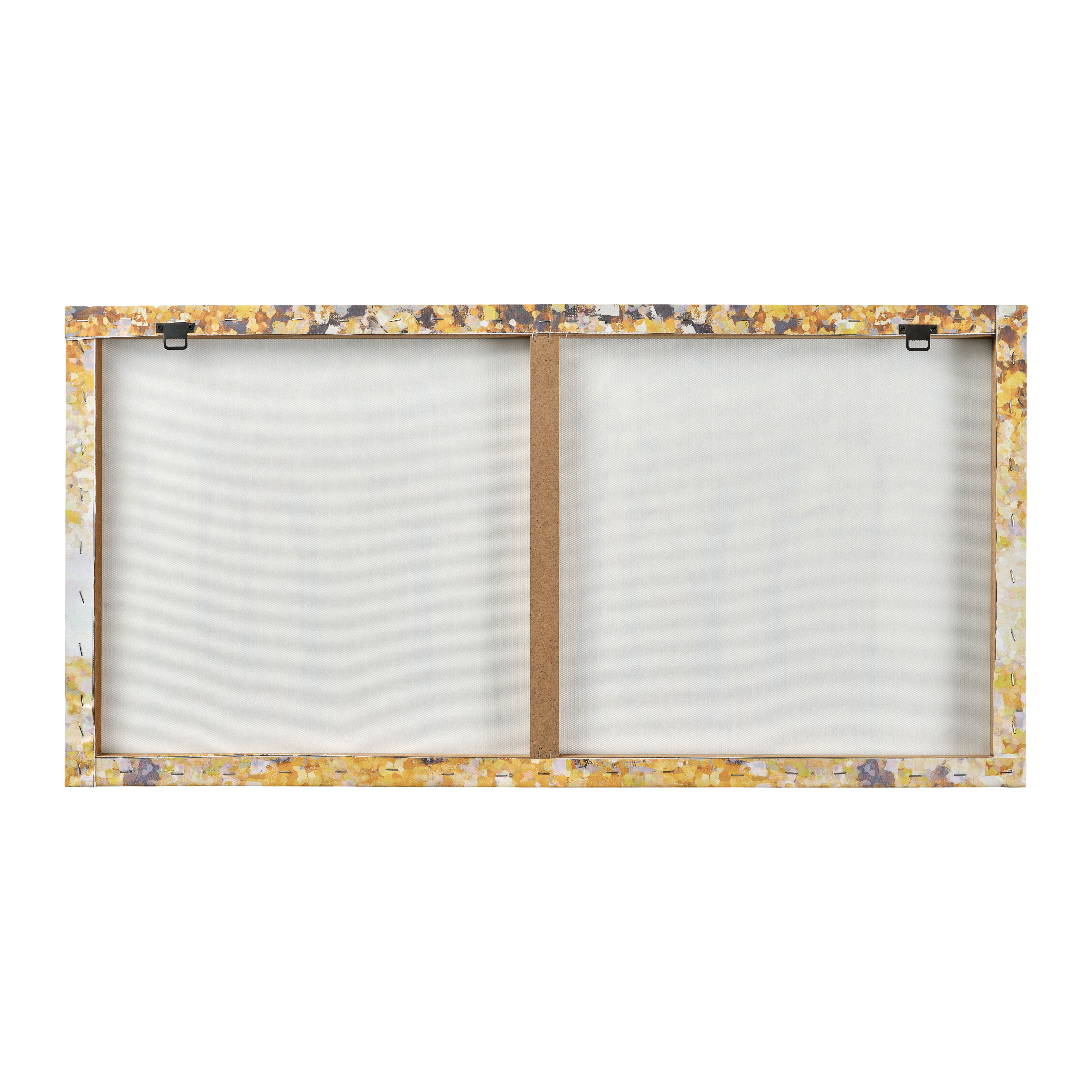 Arthouse Tree Ochre Canvas art (H)40cm x (W)80cm | DIY at B&Q