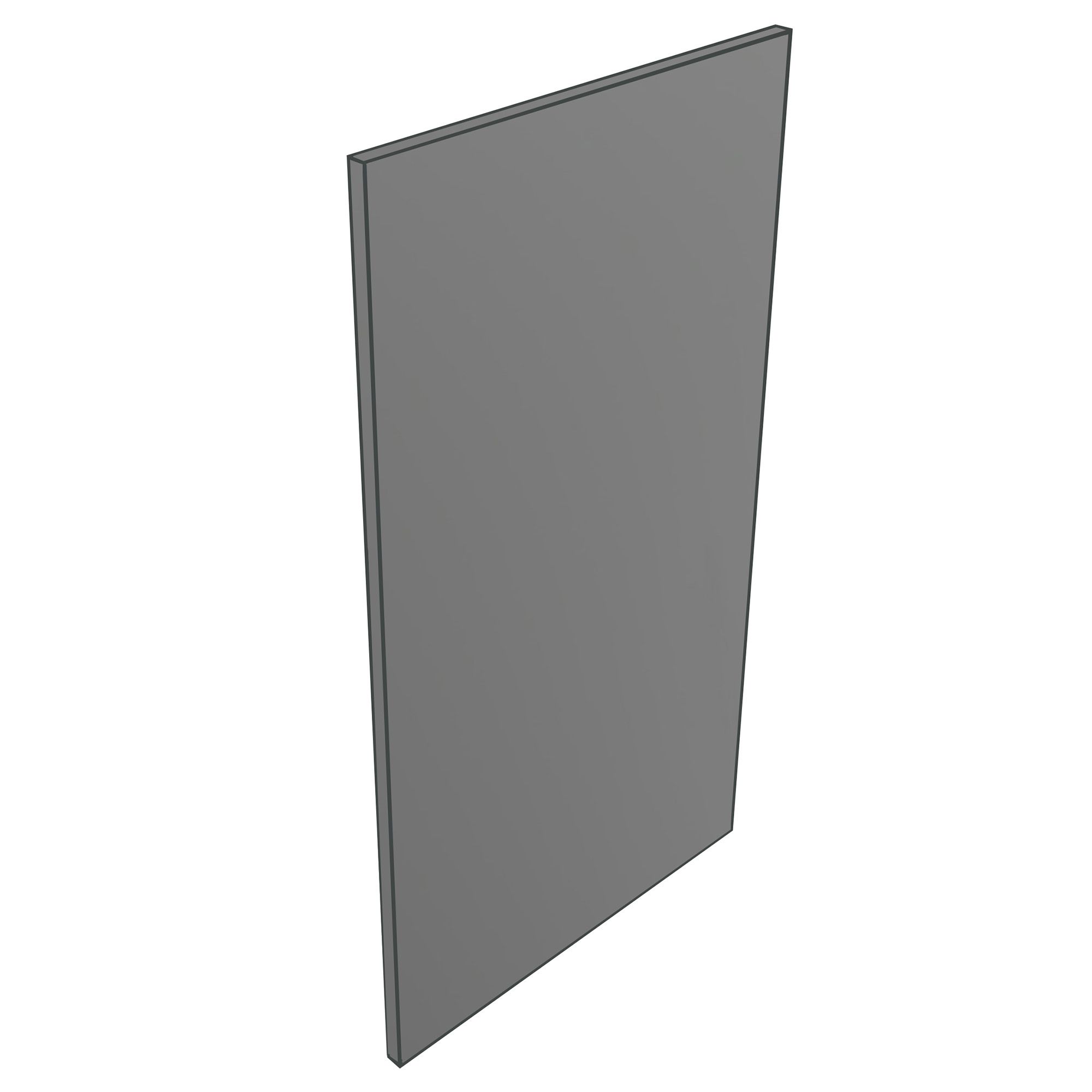 Ashford Matt Dusty grey End panel (H)900mm | DIY at B&Q