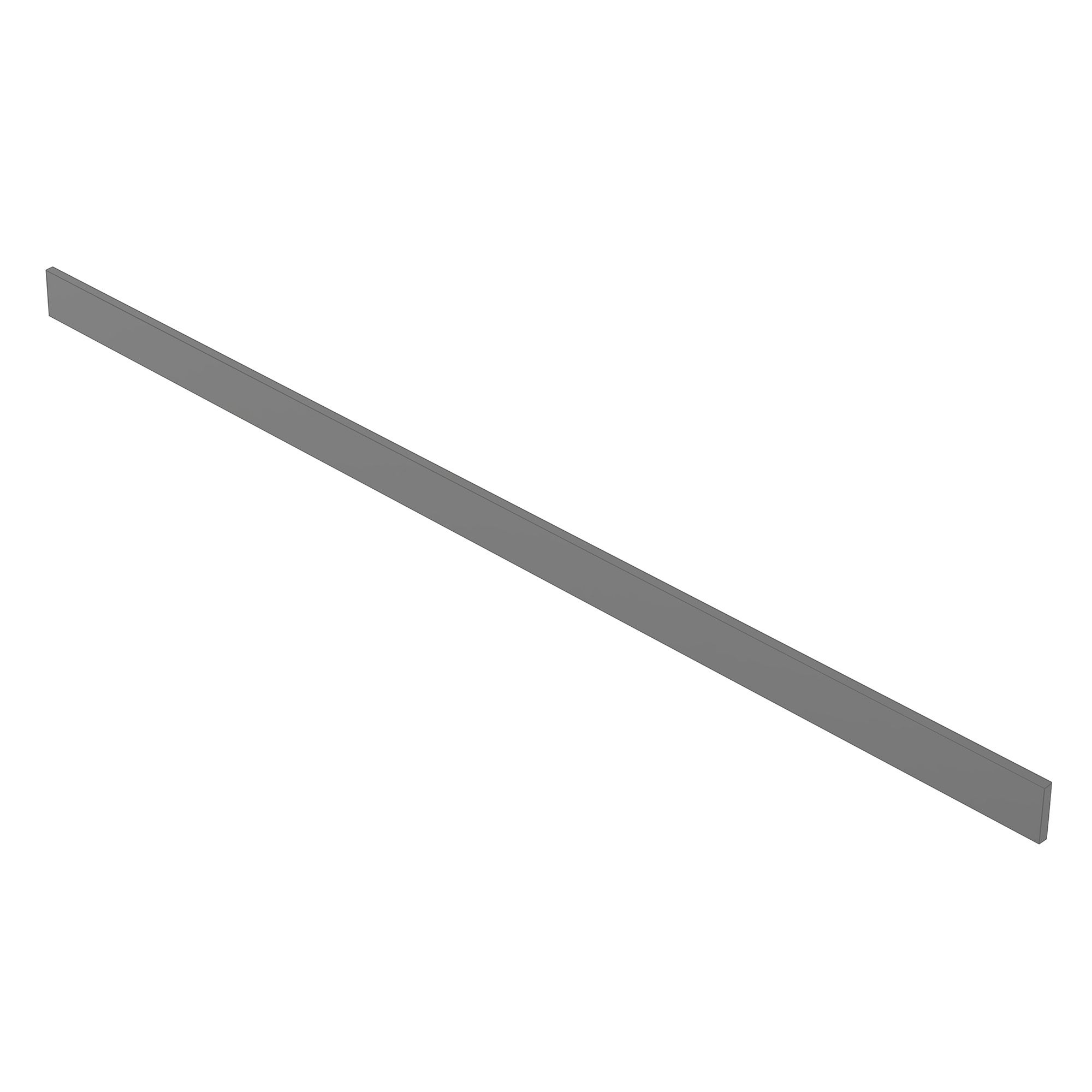 Ashford Matt Dusty grey Straight Plinth (L)2400mm