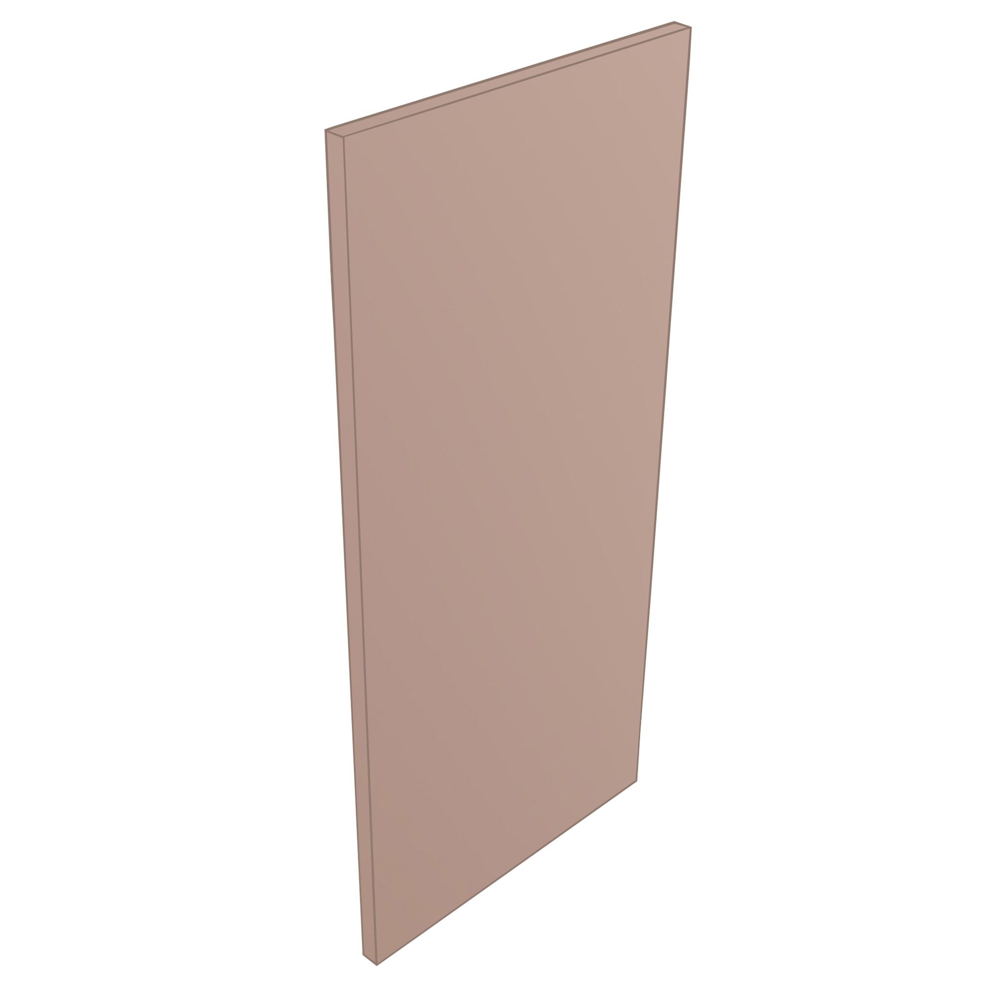 Ashford Matt Dusty pink End panel (H)720mm | DIY at B&Q