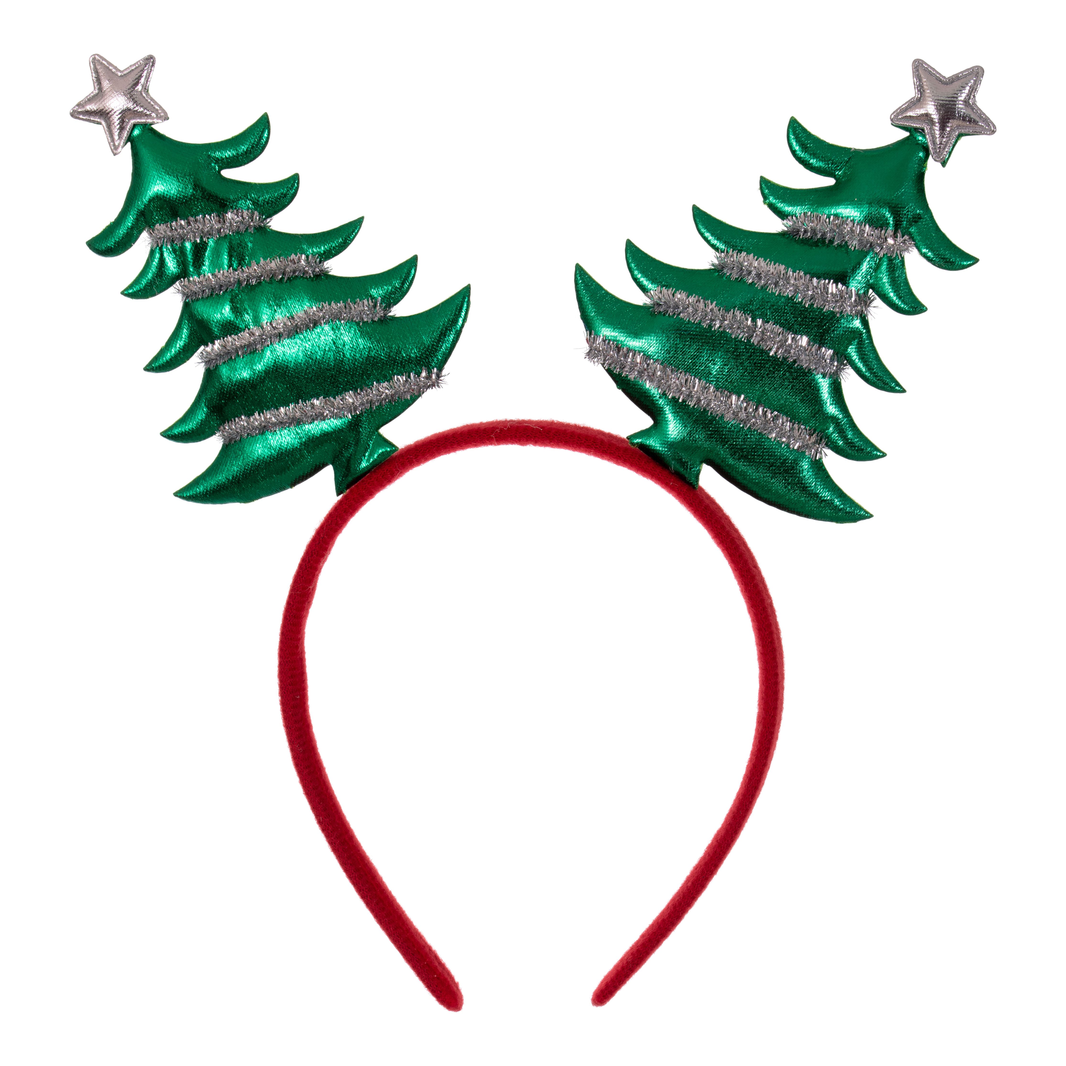 Assorted Glitter Tree Christmas headband