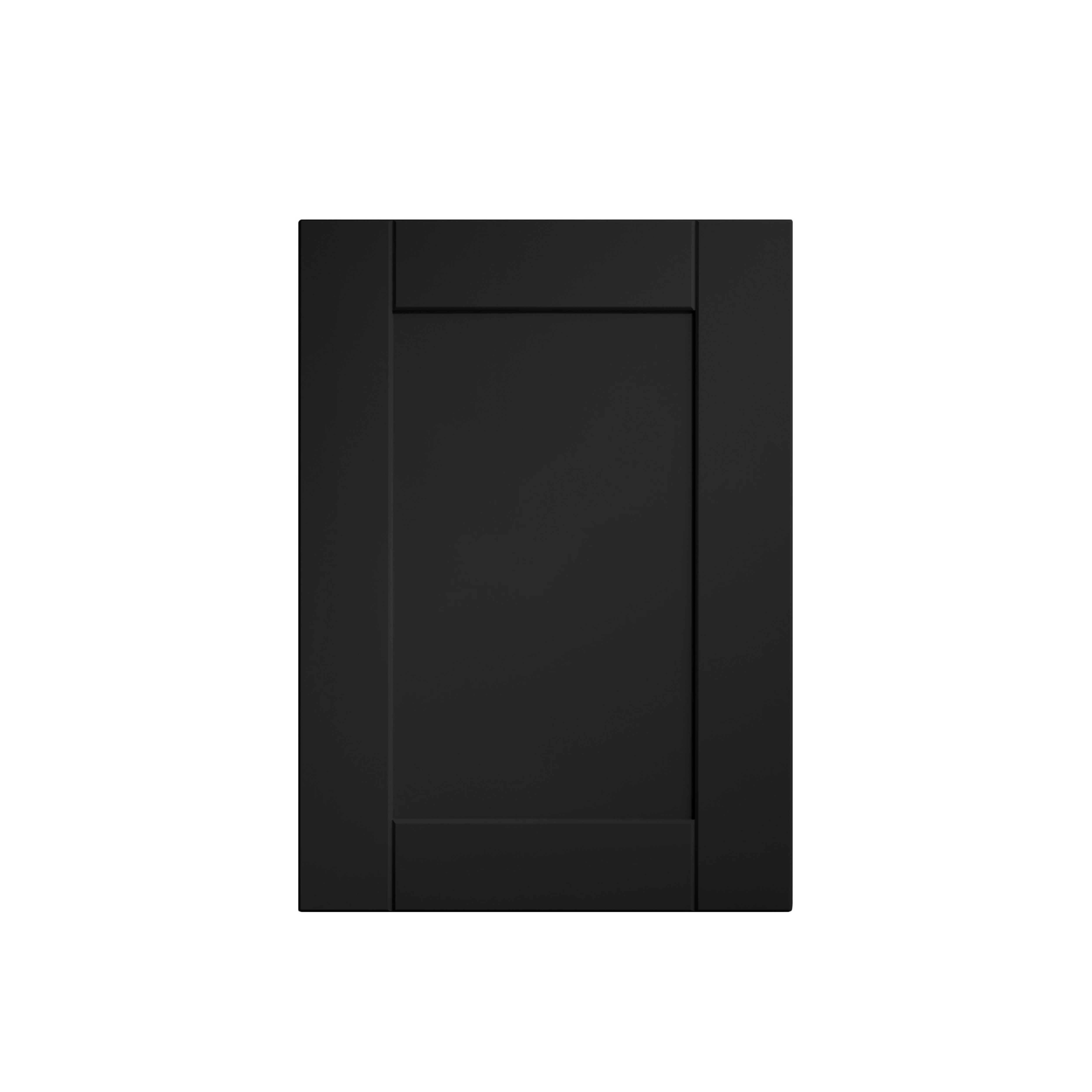 Atomia Matt Black Modular furniture door, (H) 747mm (W) 497mm