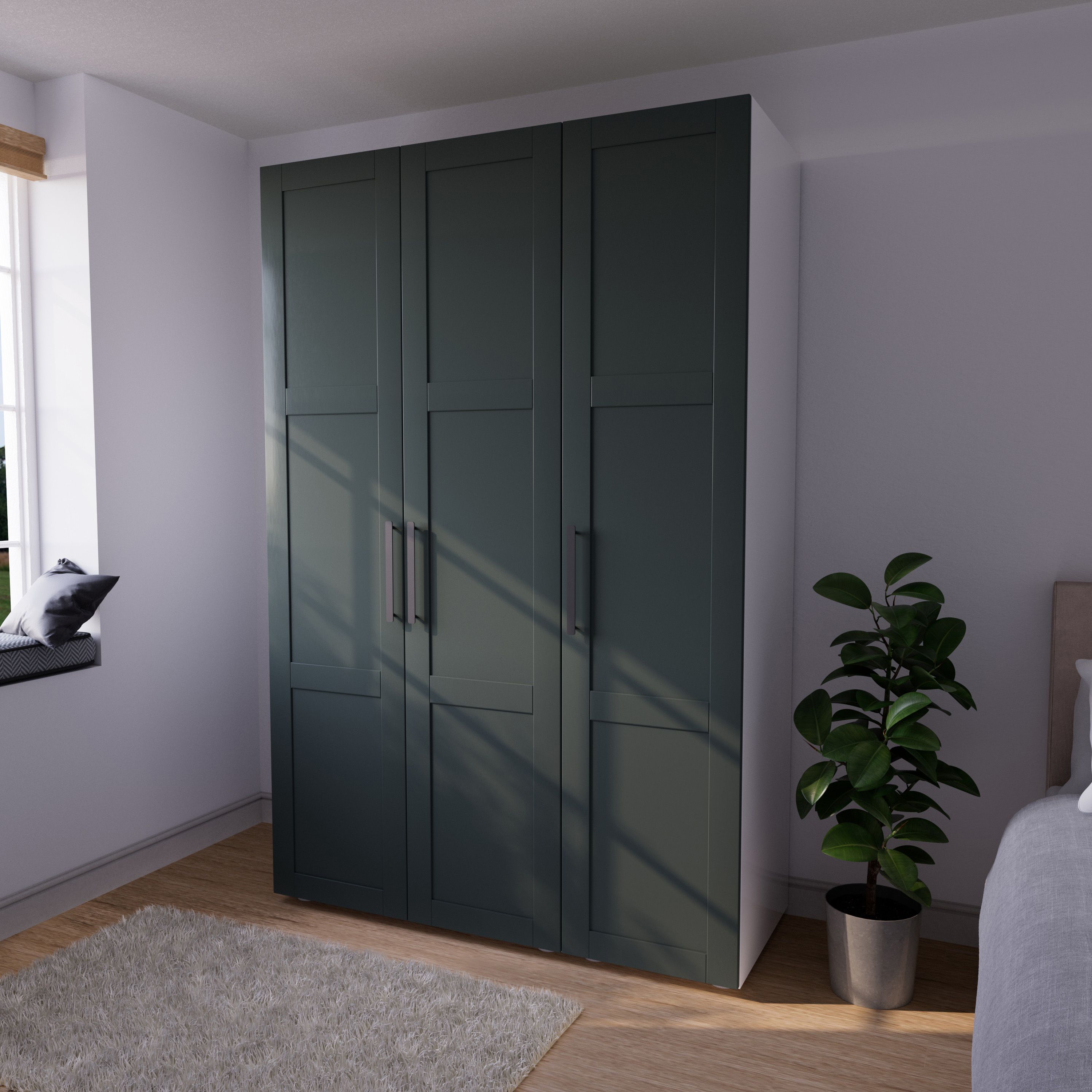 Atomia Matt Heritage green Modular furniture door, (H) 2247mm (W) 497mm