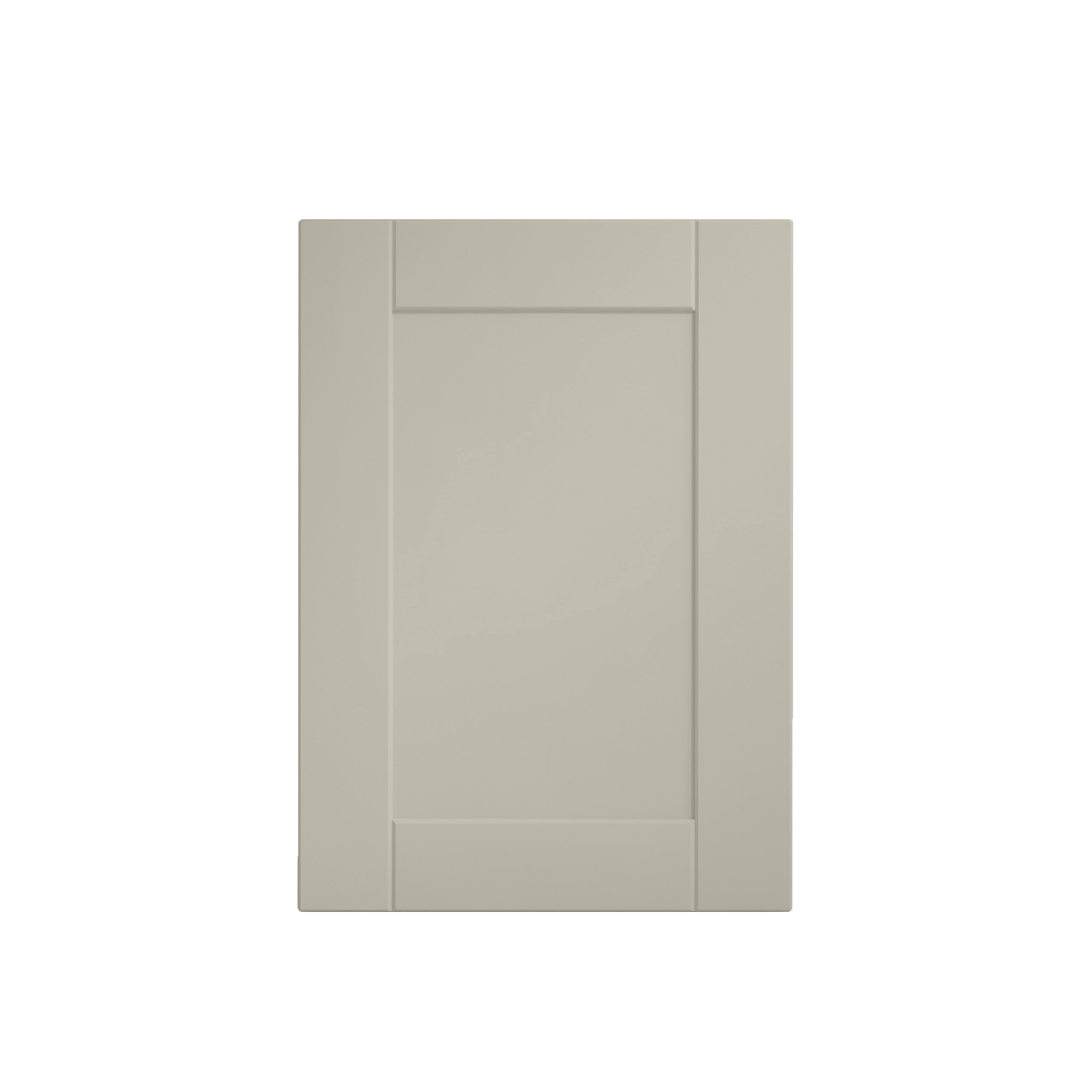 Atomia Matt Pebble Modular furniture door, (H) 747mm (W) 497mm