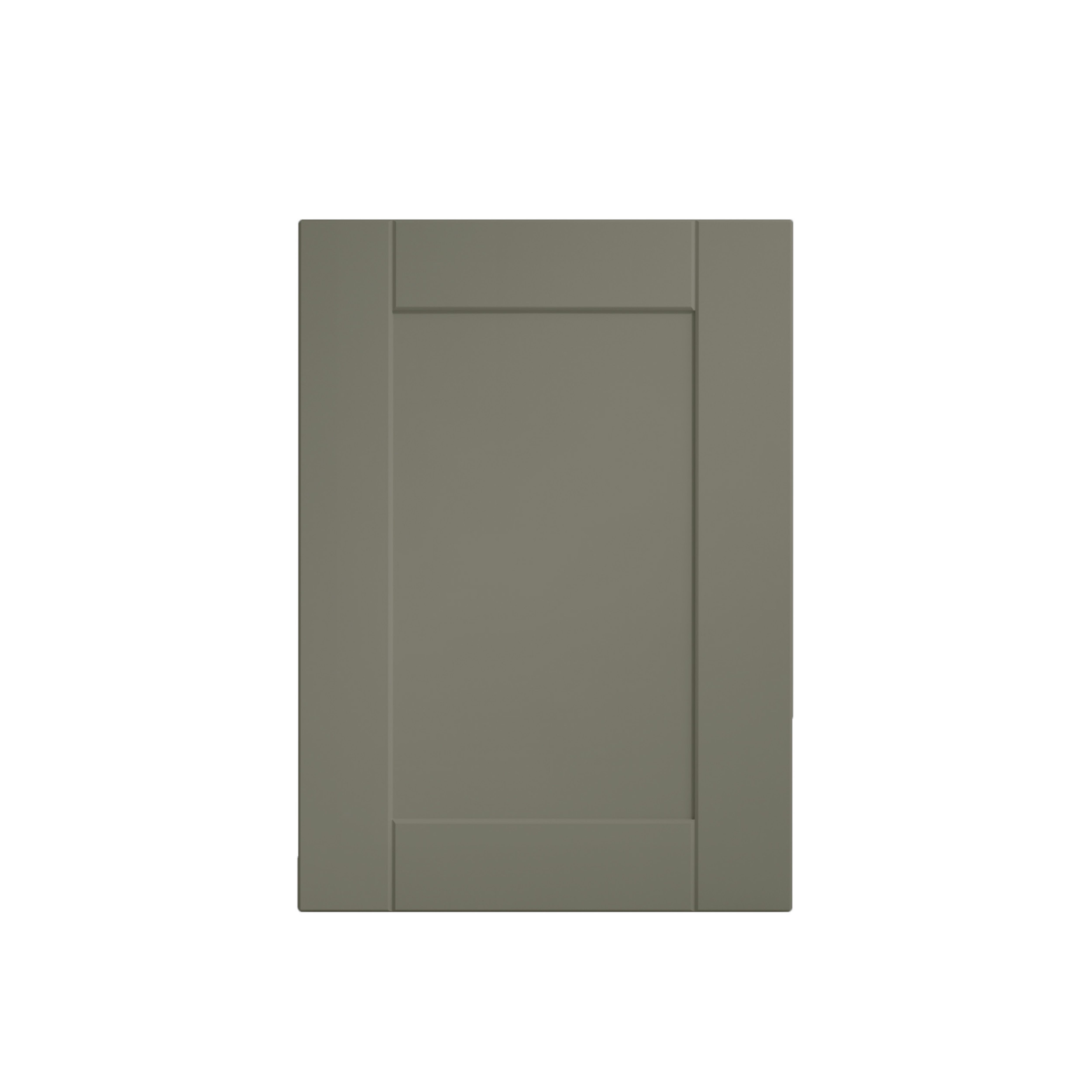 Atomia Matt Reed green Modular furniture door, (H) 747mm (W) 497mm