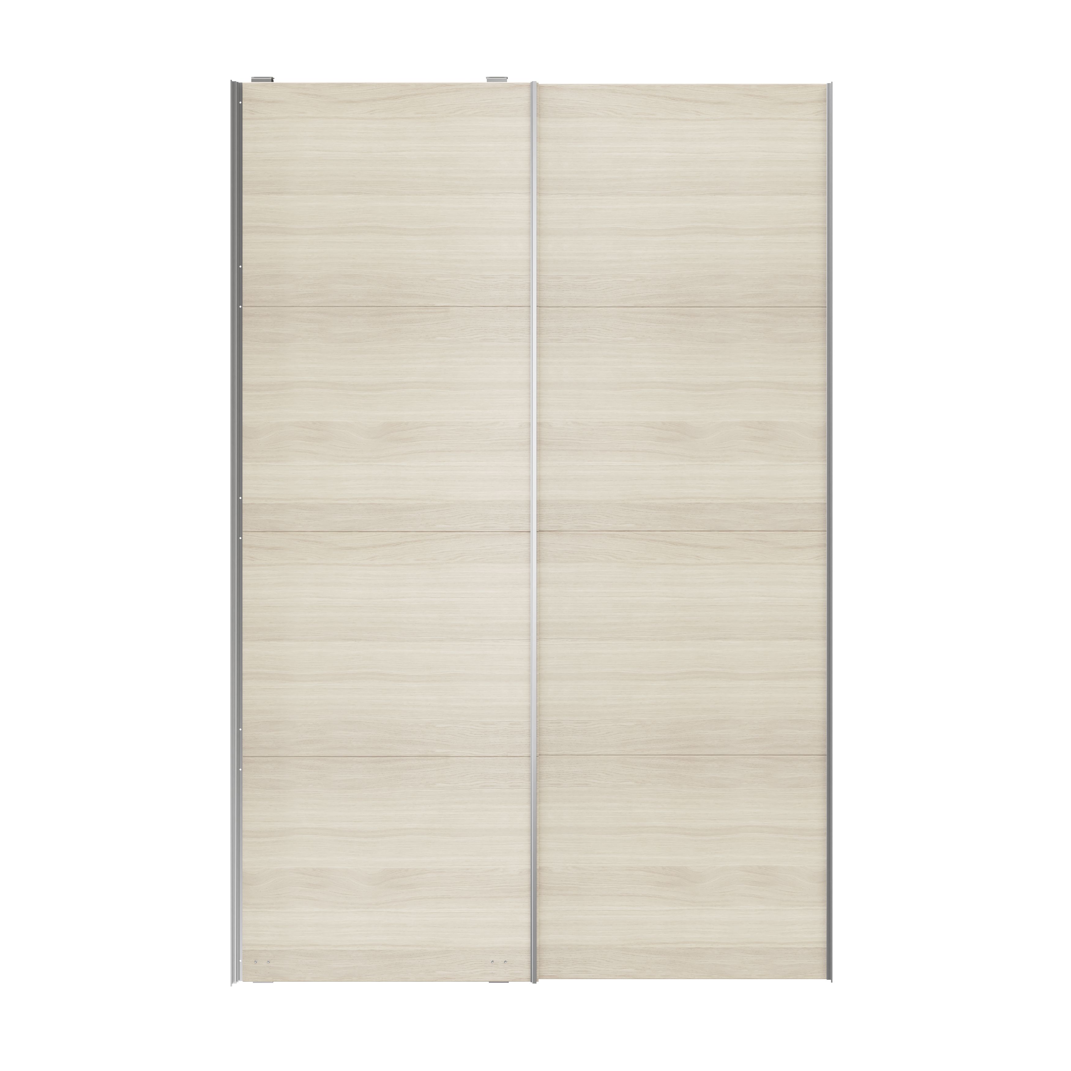Atomia Oak effect 2 door Sliding Wardrobe Door kit (H)2250mm (W)1500mm ...