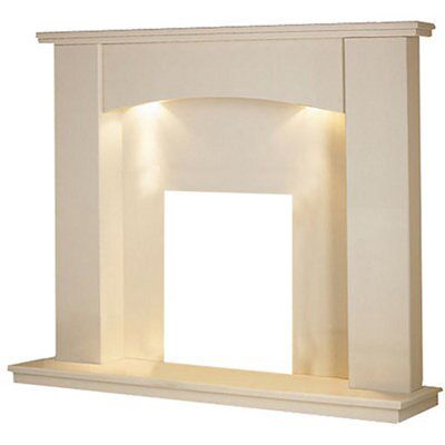 Aurora Faro Roman stone Fireplace surround set