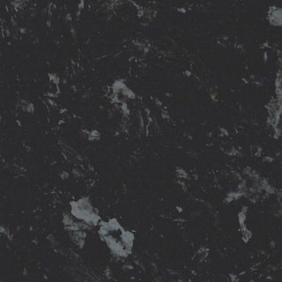 B&Q 38mm Earthstone Gloss Black Granite effect Chipboard & laminate ...