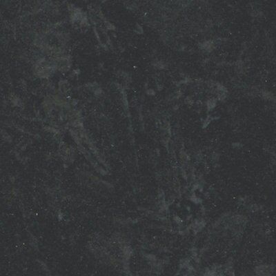 B&Q 50mm Ebony Gloss Black Granite effect Square edge Kitchen Worktop ...
