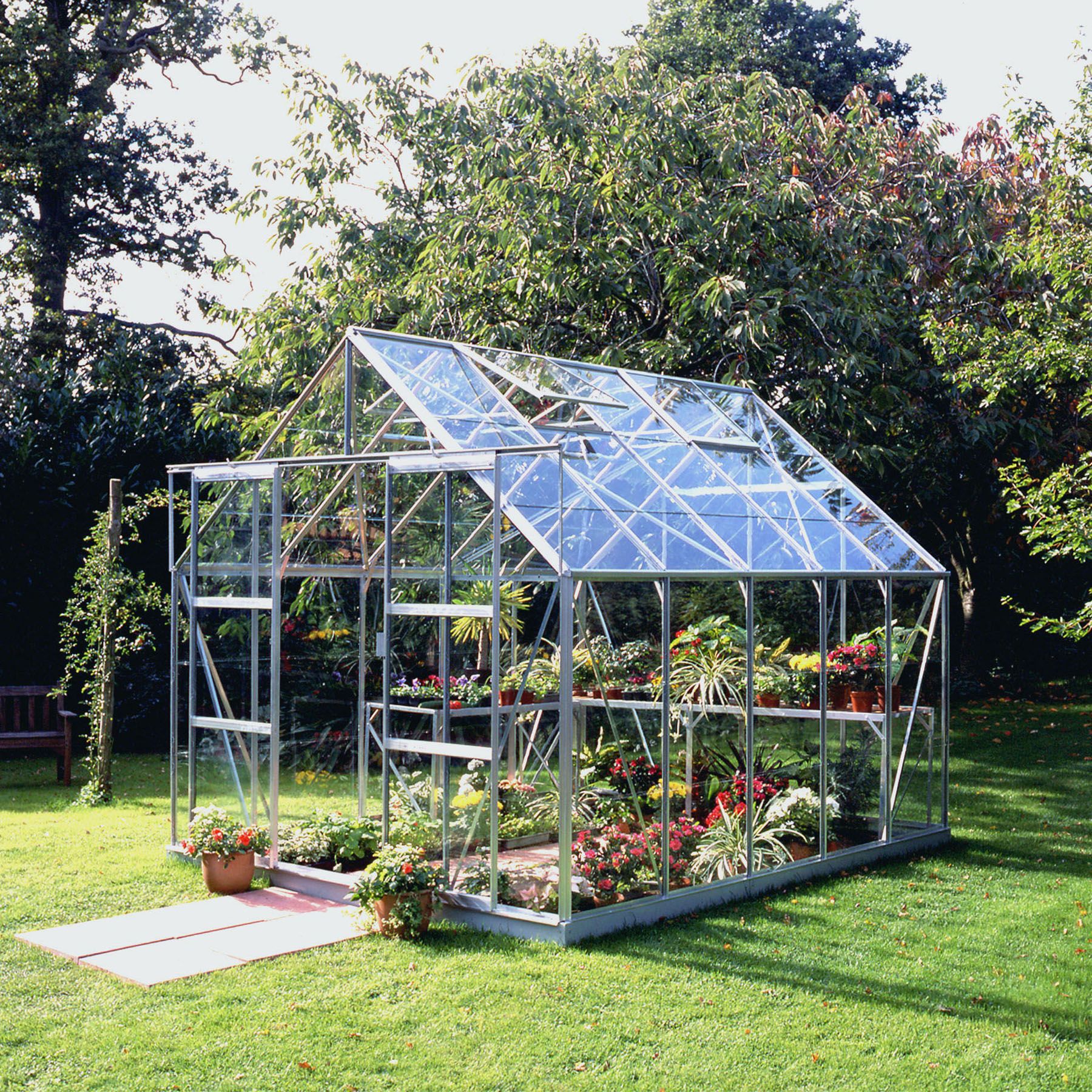 B&Q 8x10 Horticultural glass Apex Greenhouse | DIY at B&Q