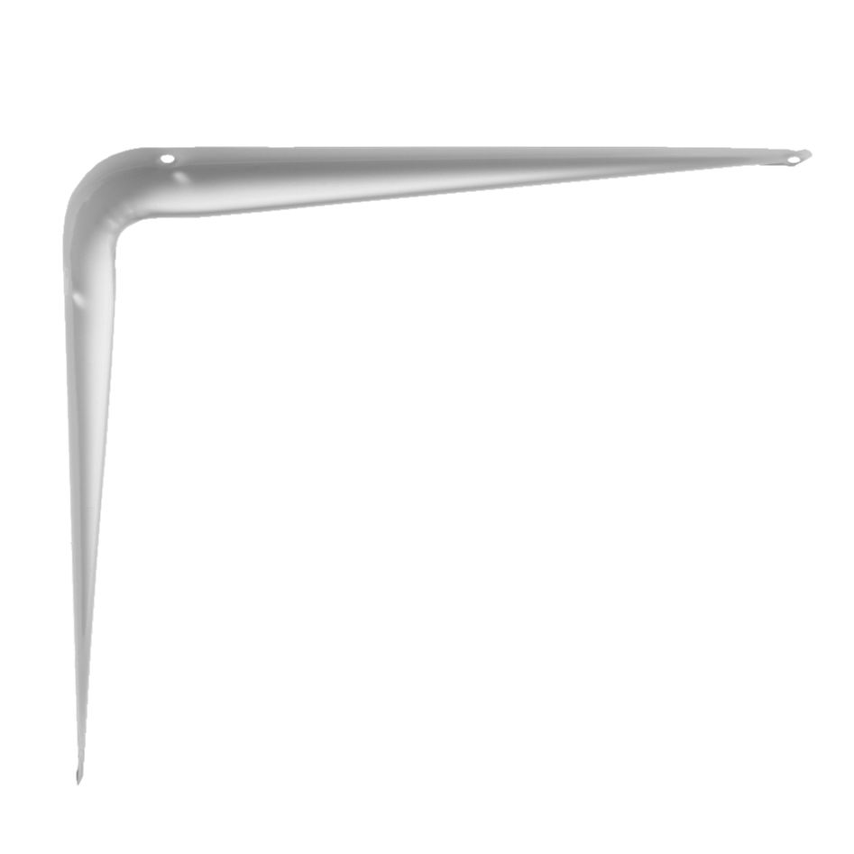 B&Q Brackets White Gloss Steel Shelf bracket (D)250mm | DIY at B&Q