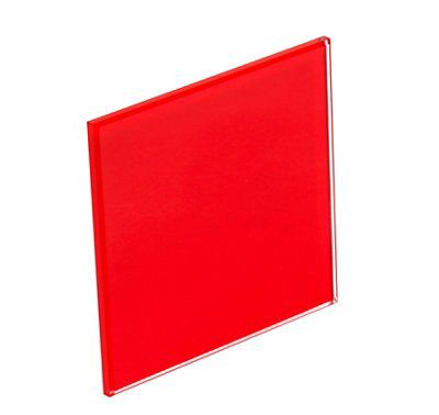 B&Q Polished Red Tempered glass Splashback, (H)745mm (W)595mm (T)6mm ...