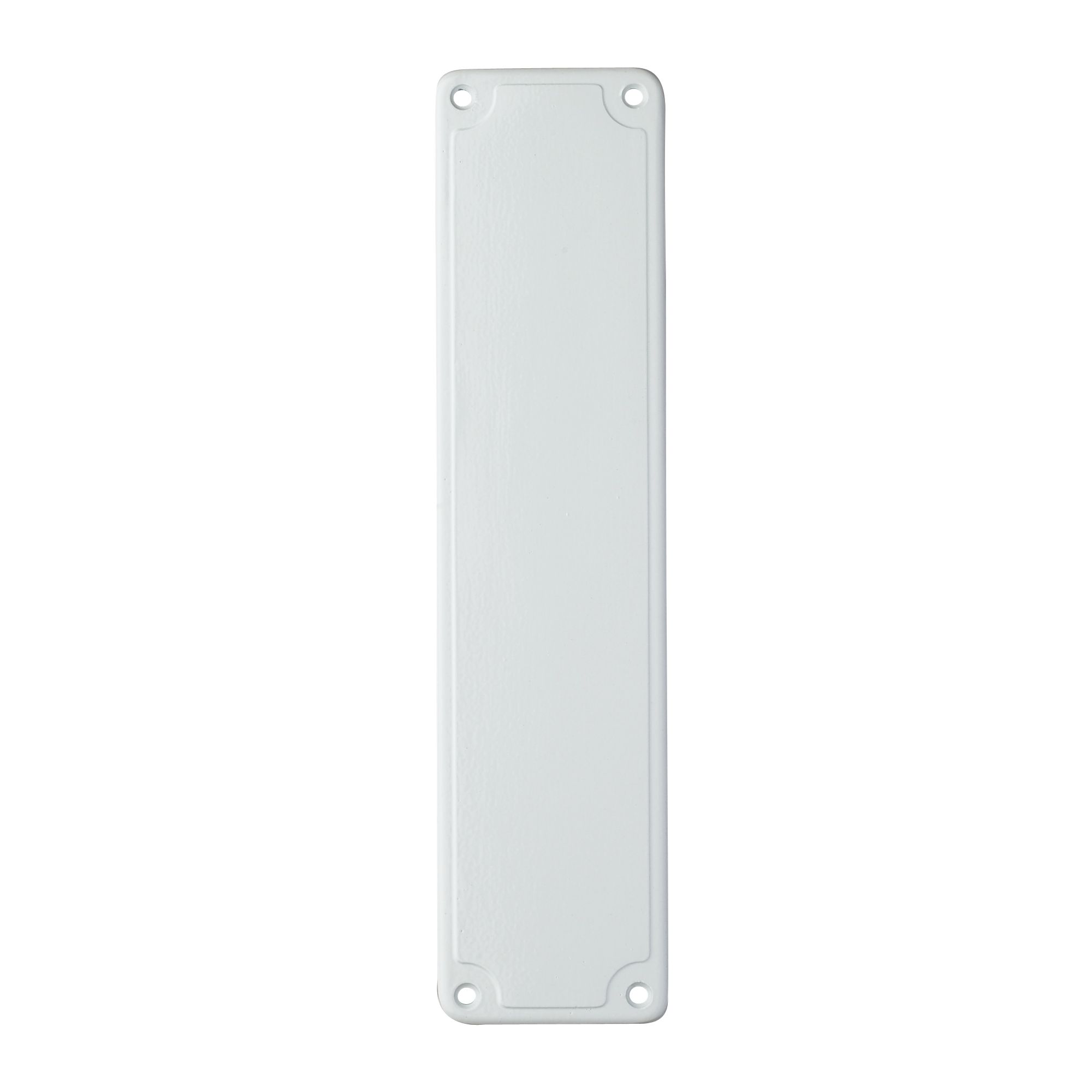 B Q White Finger Plate
