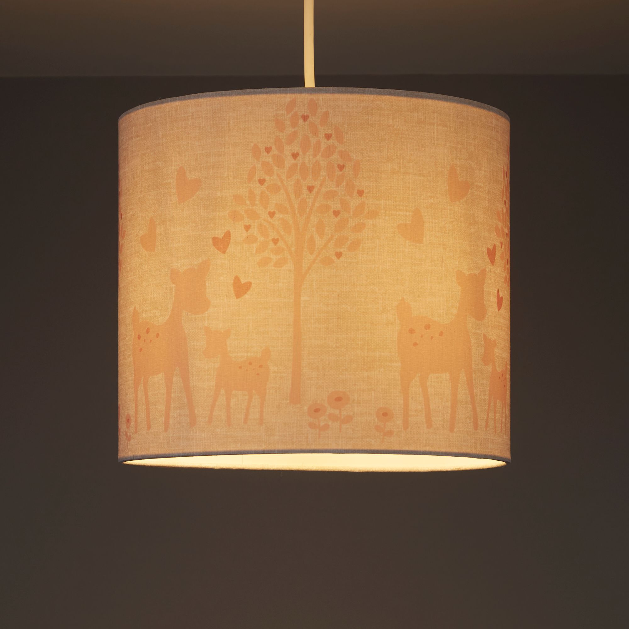 Baby Colours Little deer Pink Light shade (D)25cm | DIY at B&Q