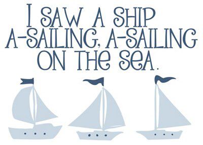 Baby Colours Little sailor Blue Self-adhesive Wall sticker