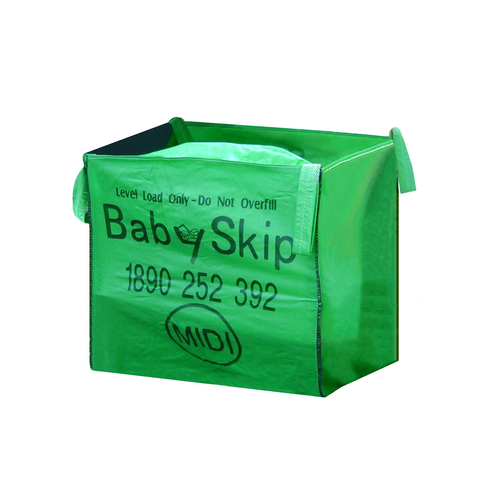 Babyskip Heavy duty Green Rubble bag, 764.55L 1000kg, Pack of 1 | DIY ...