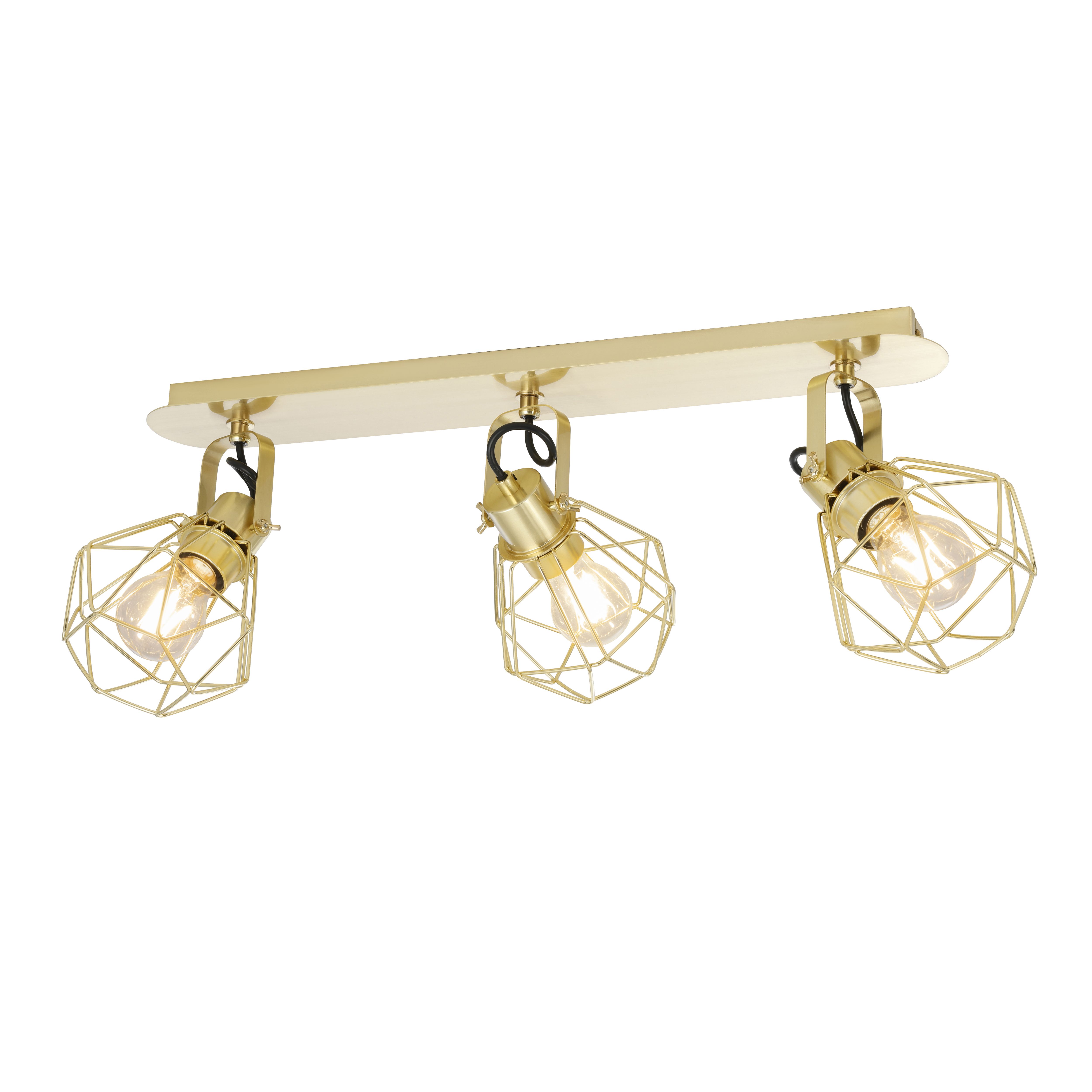 BAR BRASS EFFECT 3 LIGHT SPOTLIGHT