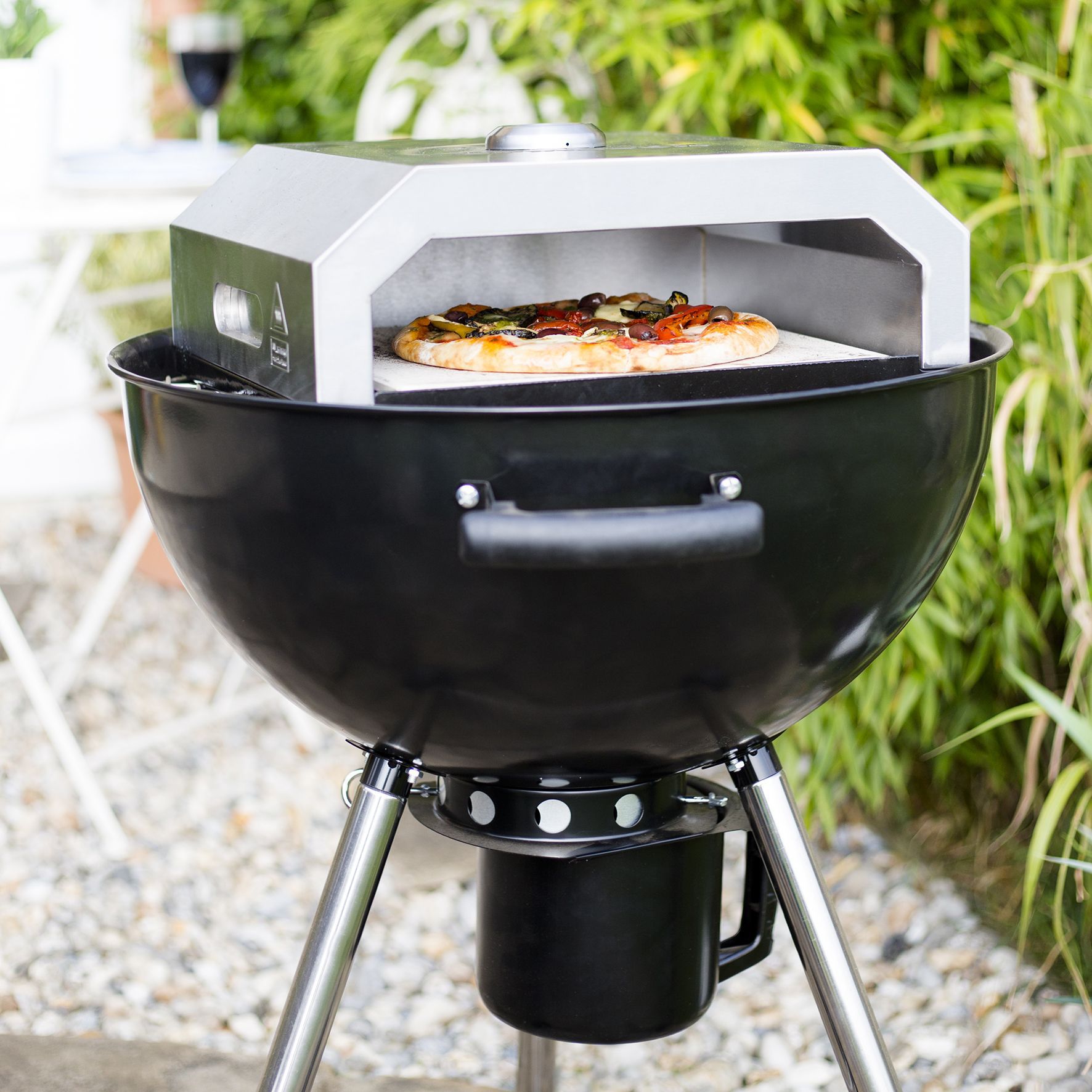 Barbecue pizza oven