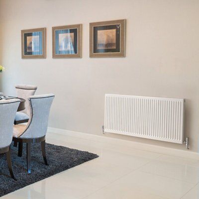 Barlo Compact White Type 21 Panel Radiator, (W)1200mm x (H)400mm