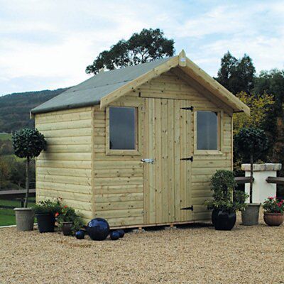 BARREL BOARD CABIN PT 8X8FT& ASSEMBLEY | DIY at B&Q